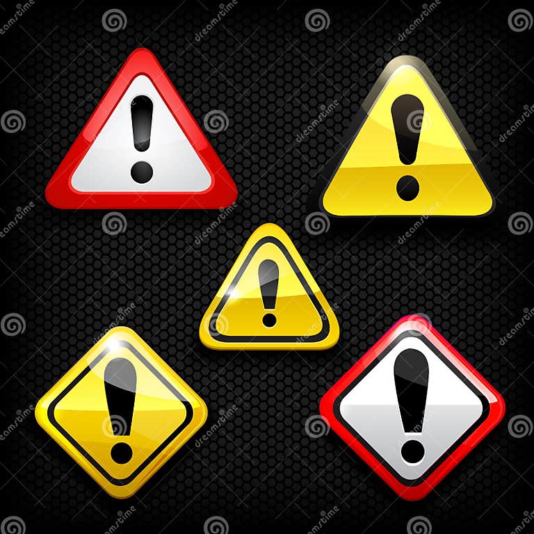 Rood Uitroepteken. Vector vector illustratie. Illustration of ...