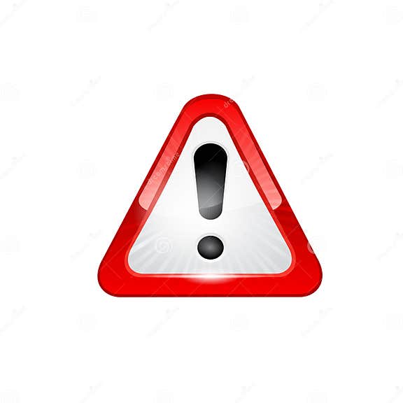 Rood Uitroepteken. Vector vector illustratie. Illustration of ontwerp ...