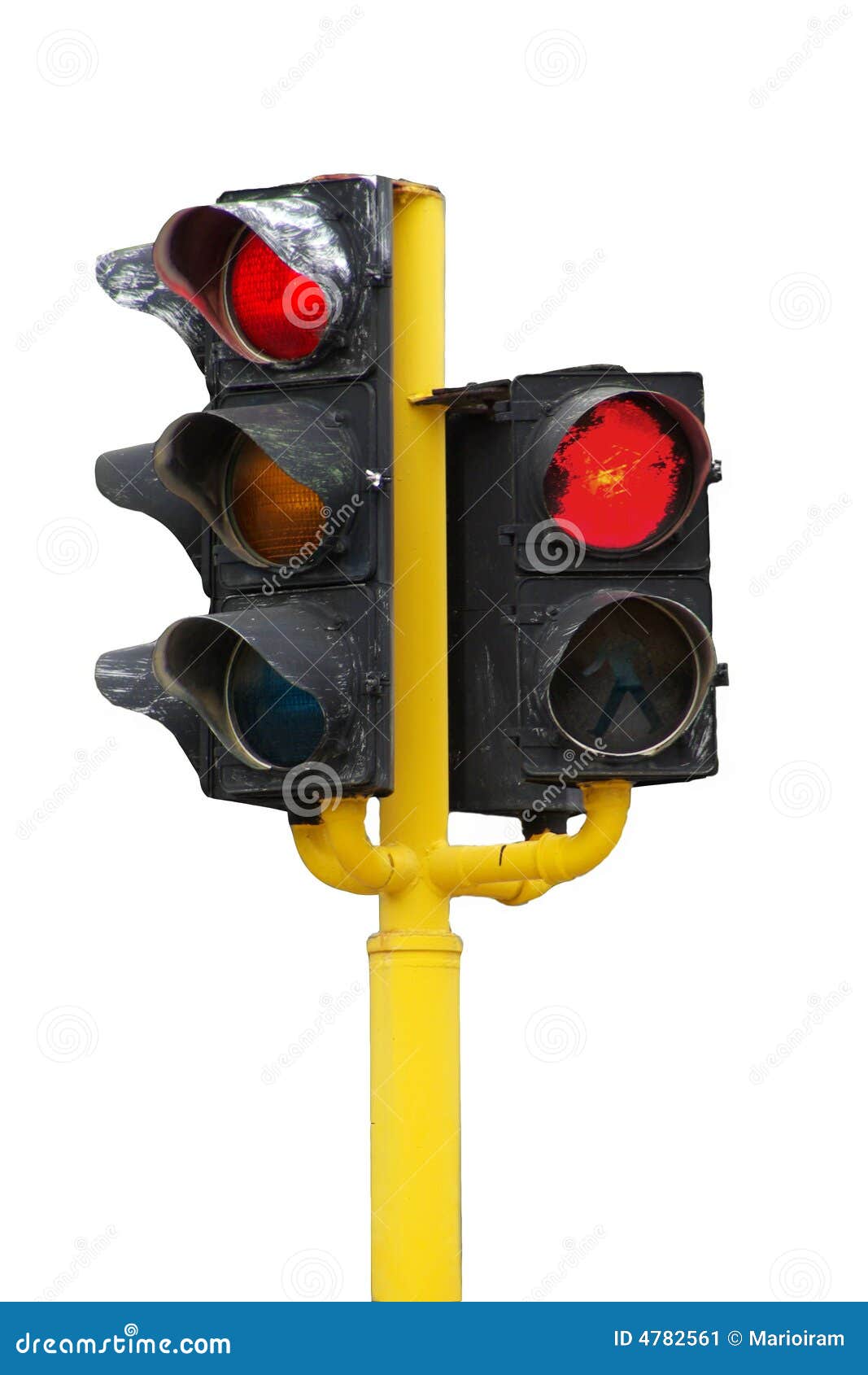 Rood verkeerslicht stock afbeelding. Image of wacht, verkeer - 4782561