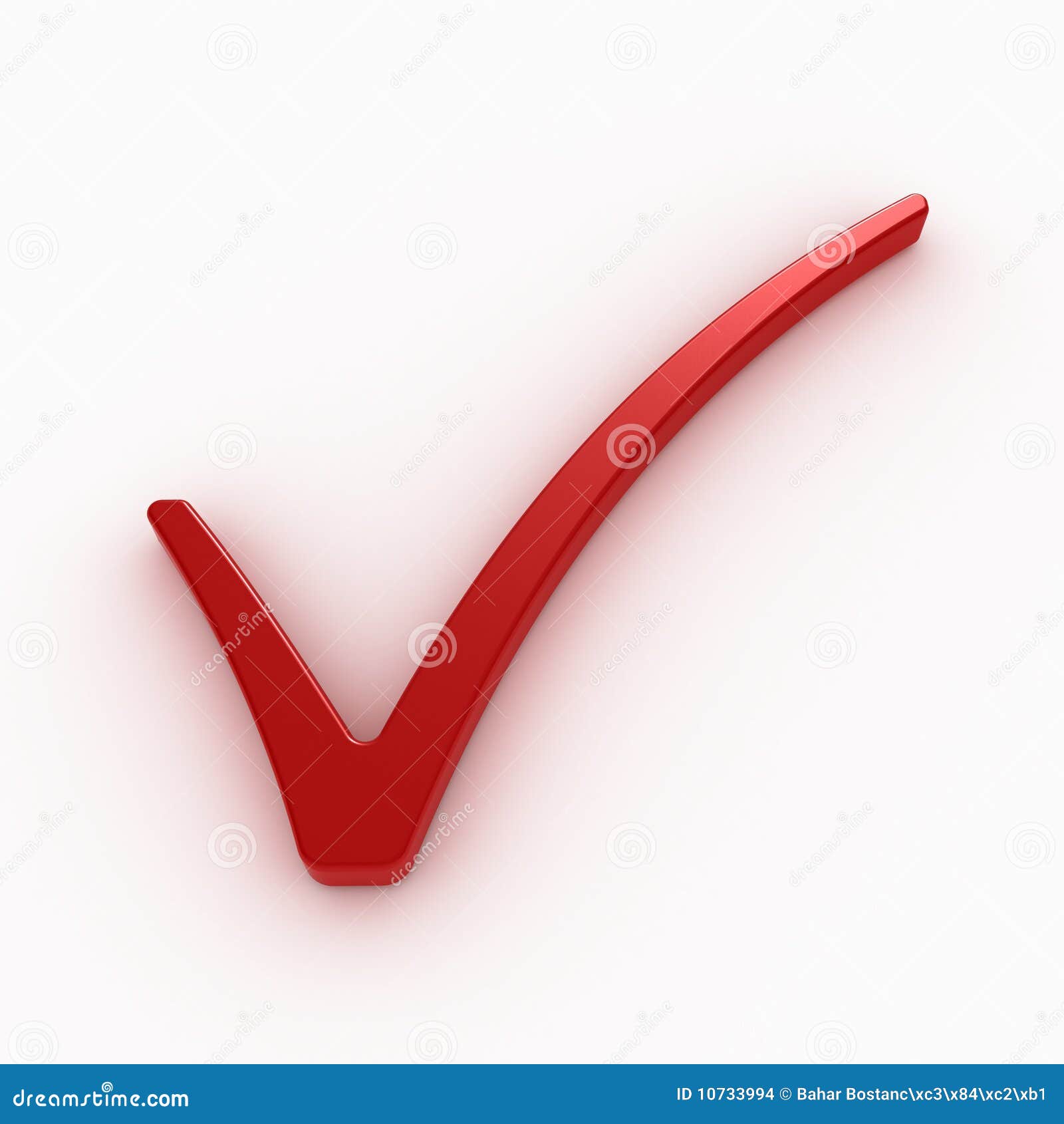 Rood vinkje stock illustratie. Illustration of begrip - 10733994