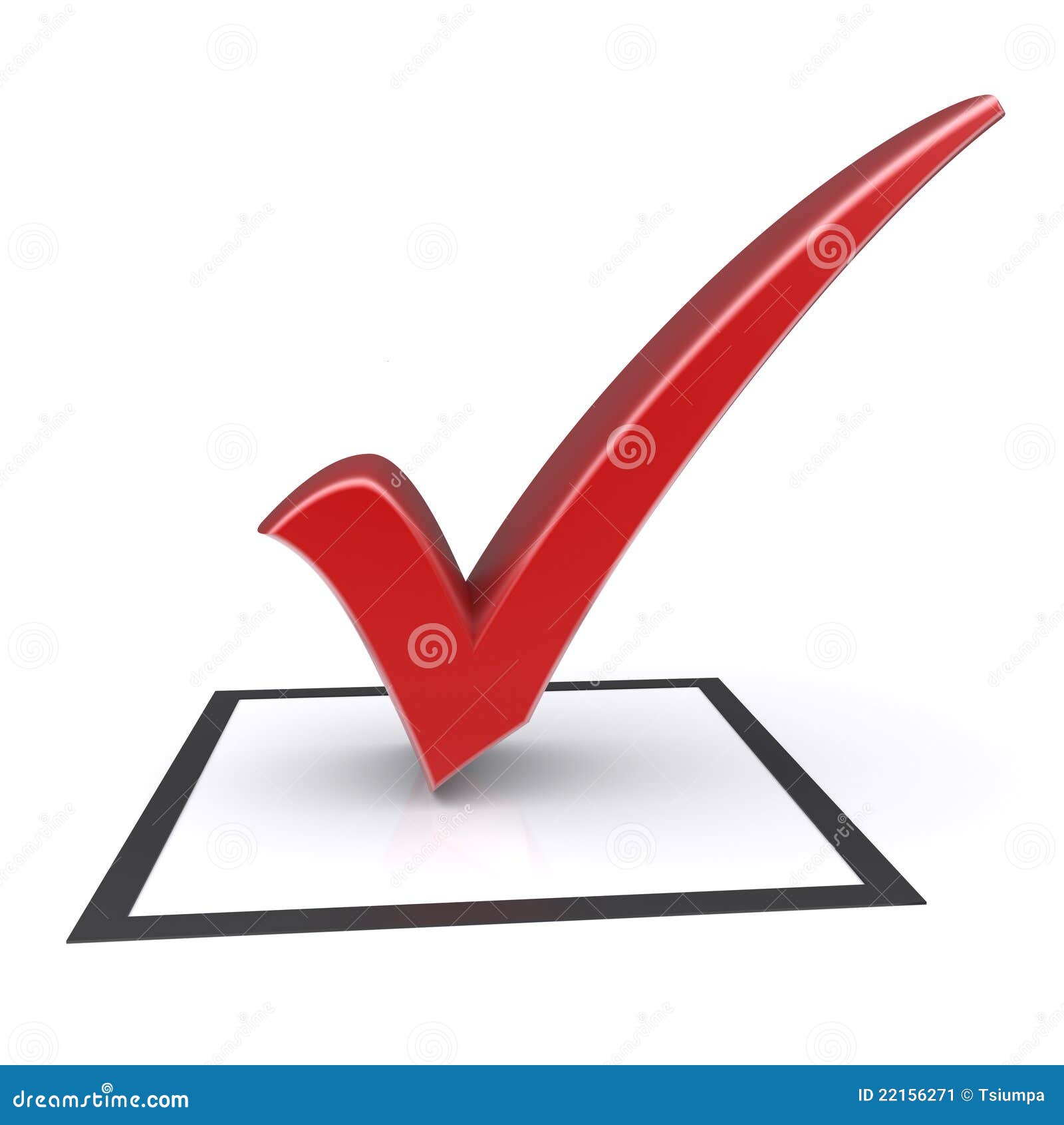 Rood vinkje stock illustratie. Illustration of besluiten - 22156271