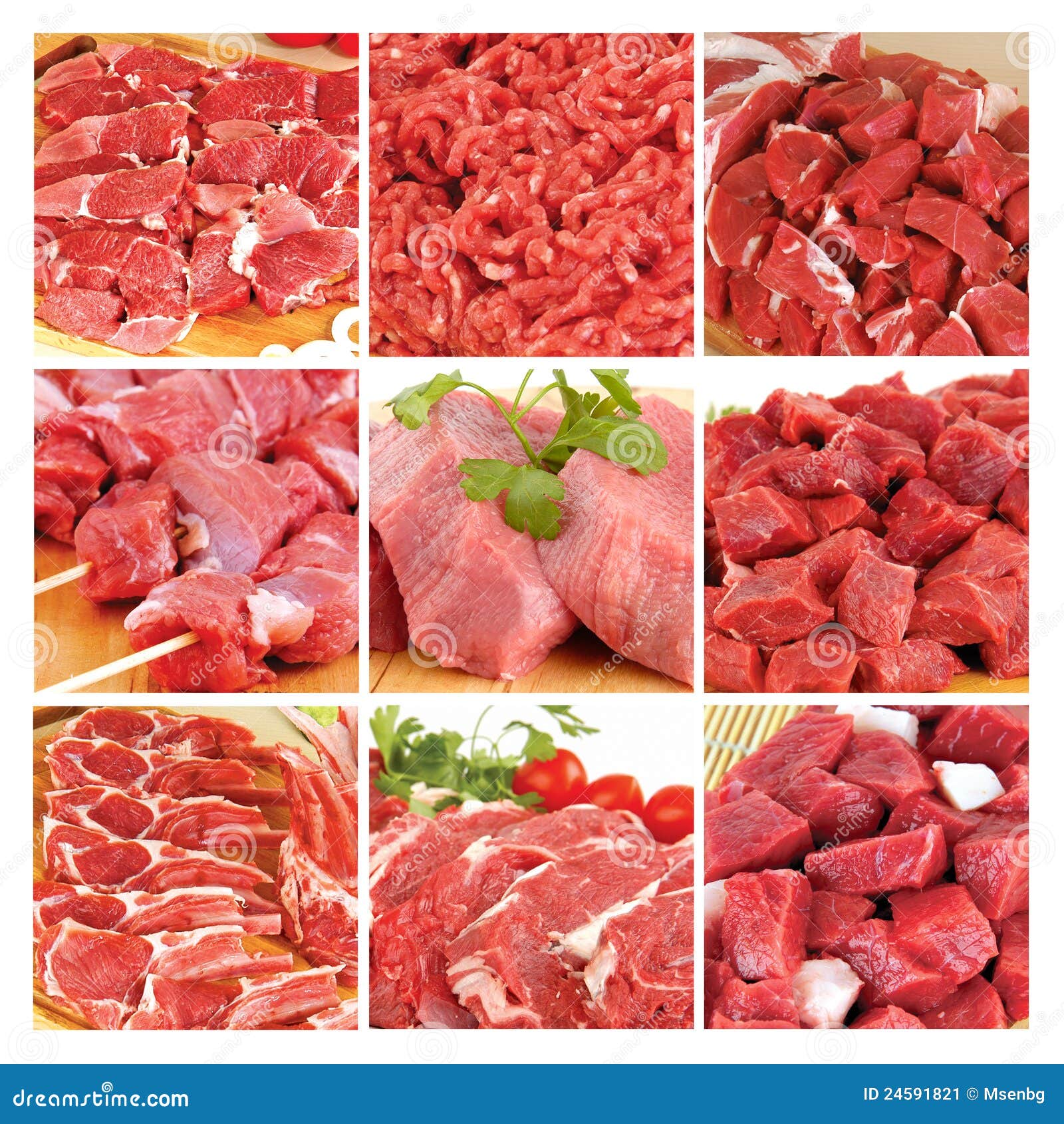 Rood vlees stock afbeelding. Image of geroosterd, verpakken - 24591821