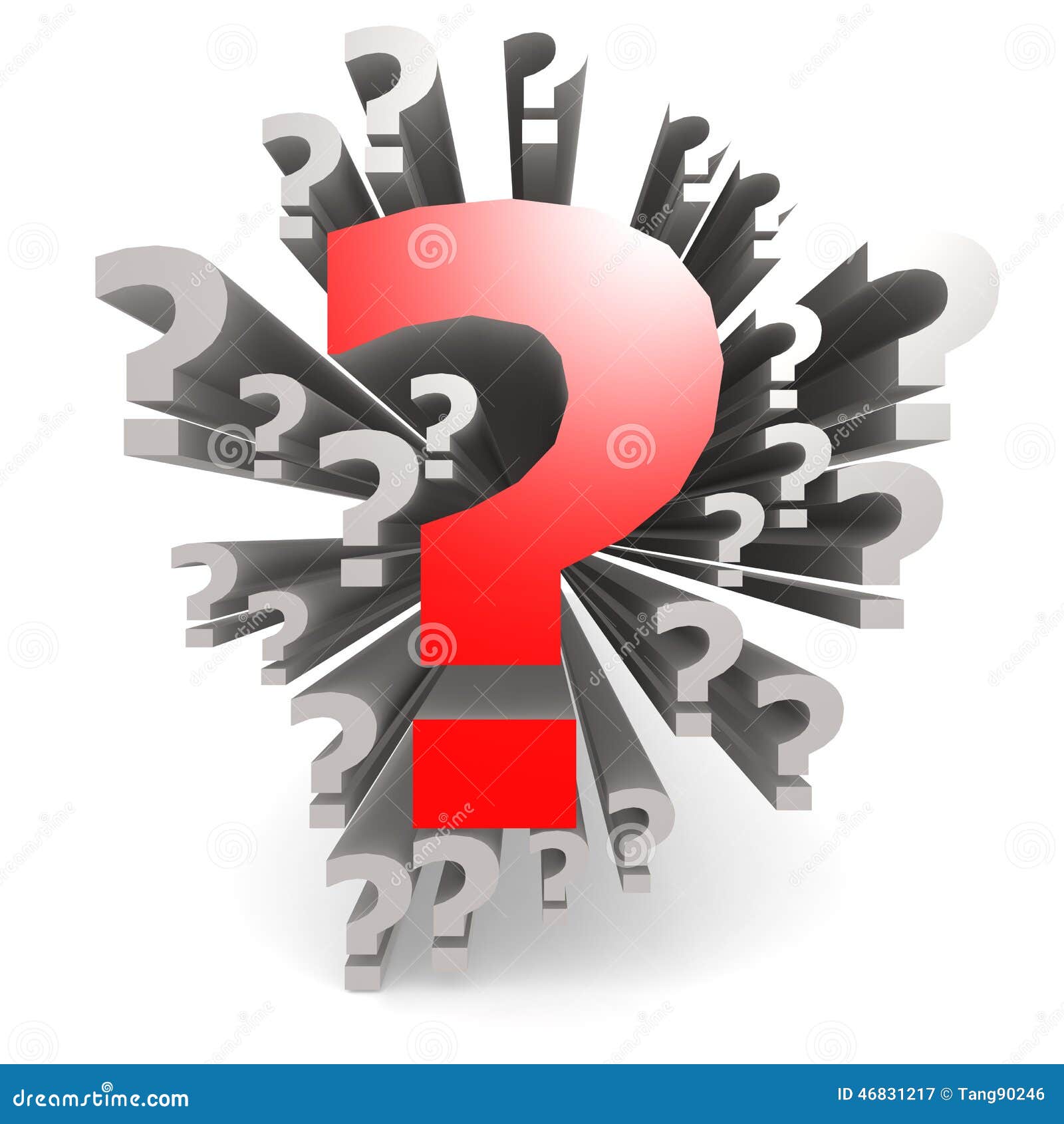 Rood vraagteken stock illustratie. Illustration of kunstwerk - 46831217