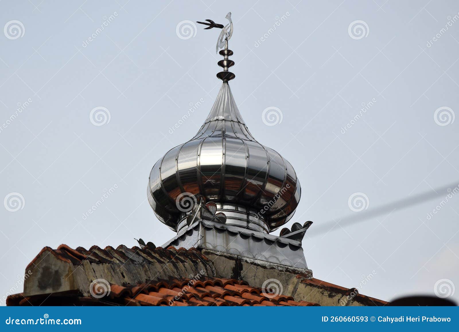 The Roof of Al Huda Mosque Trowangsan Stock Image - Image of iron ...
