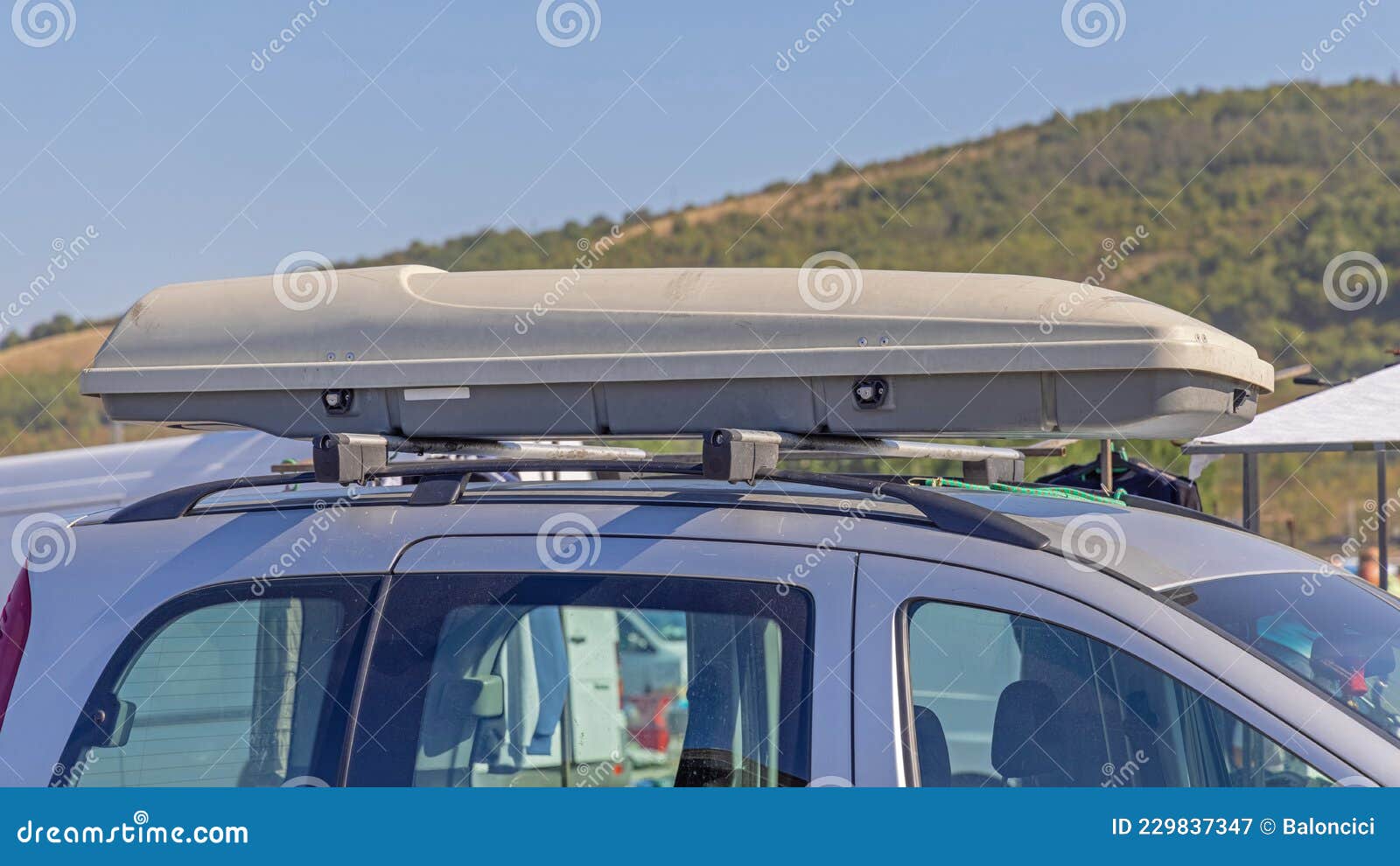 Roof Box Minivan stock image. Image of space, cargo - 229837347