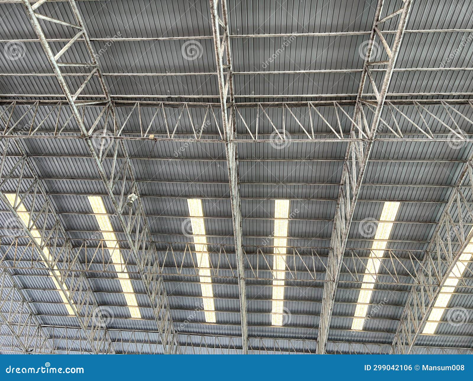 Roof of the Building , Indoor Stock Photo - Image of ceiling, industry ...