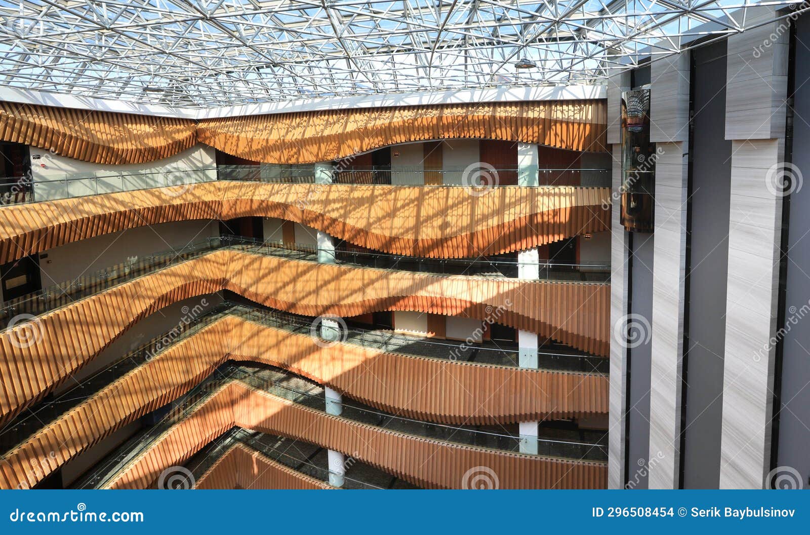 Roof of Building Made of Metal Pipes and Structures Stock Photo - Image ...