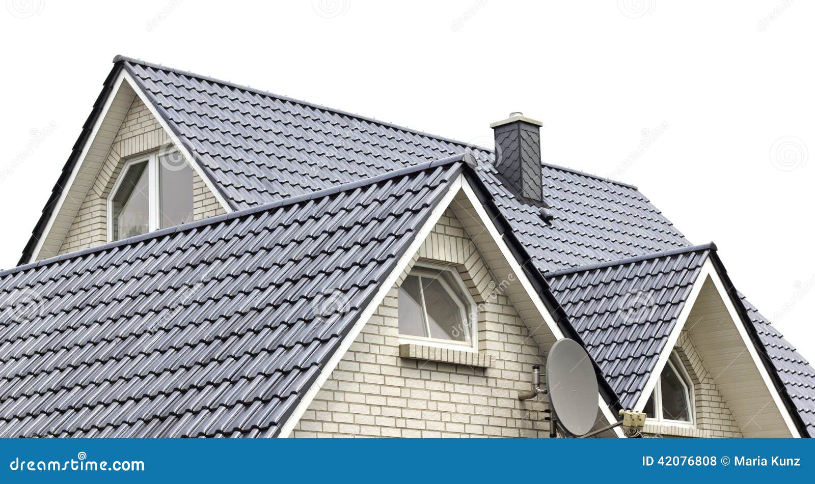 Roof. stock photo. Image of exterior, chimney, mortgage - 42076808