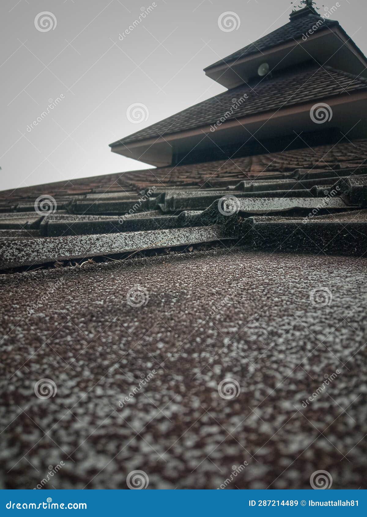 The Roof of a Building Patterned Brown Stock Image - Image of wood ...