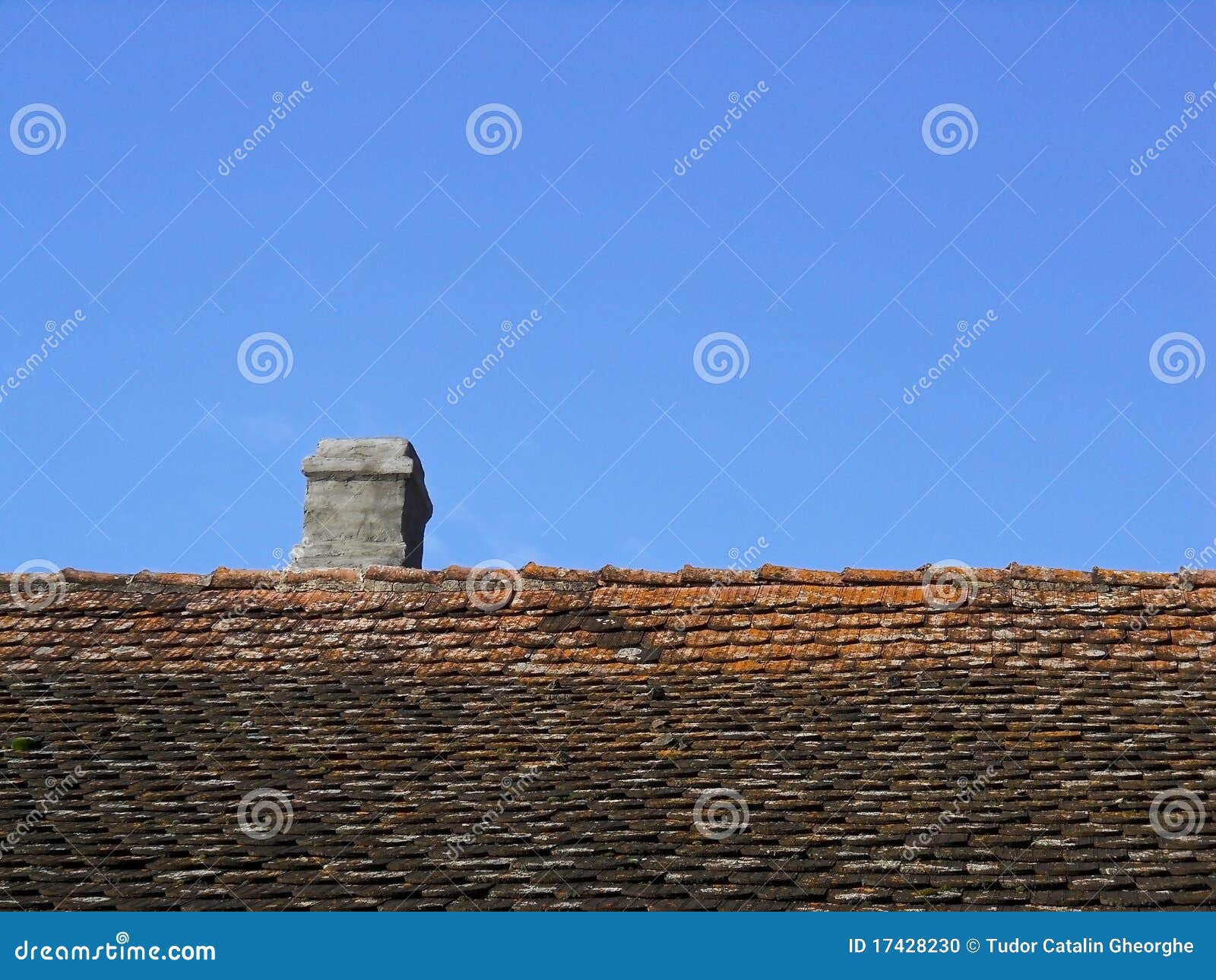 Roof and chimney stock photo. Image of background, detail - 17428230