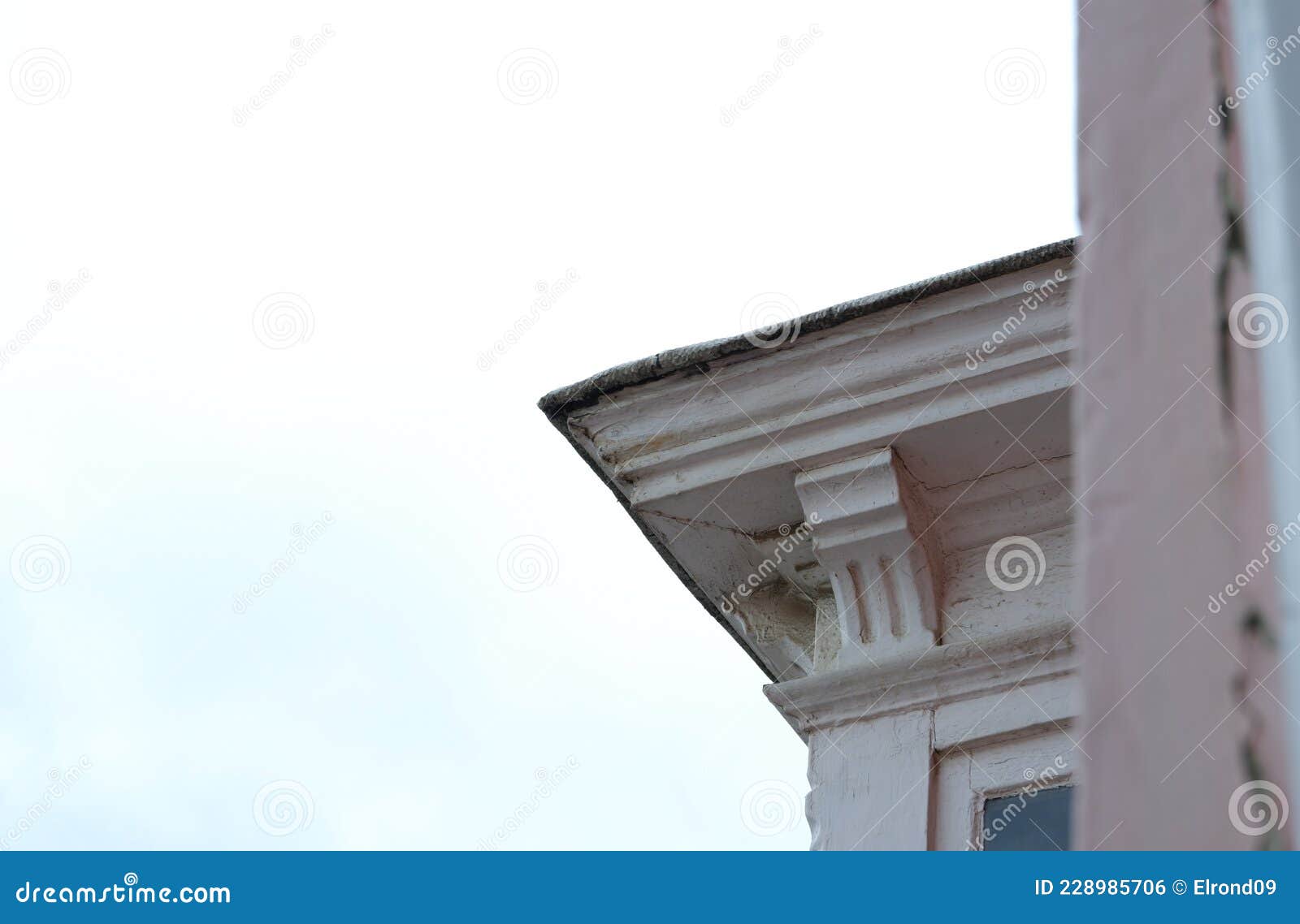 Roof Corner of a Old Building Stock Photo - Image of structure, modern ...