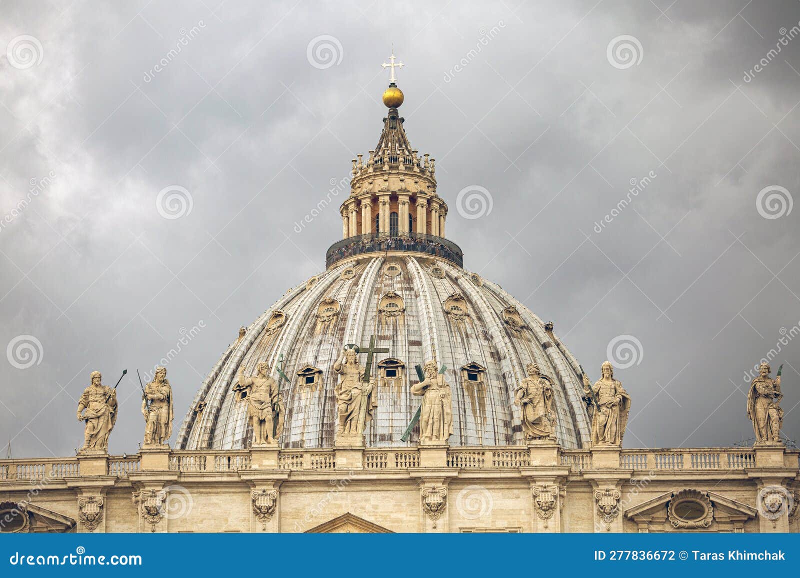 The Roof of the Dome of the Vatican, Rome, Italy Editorial Photography ...