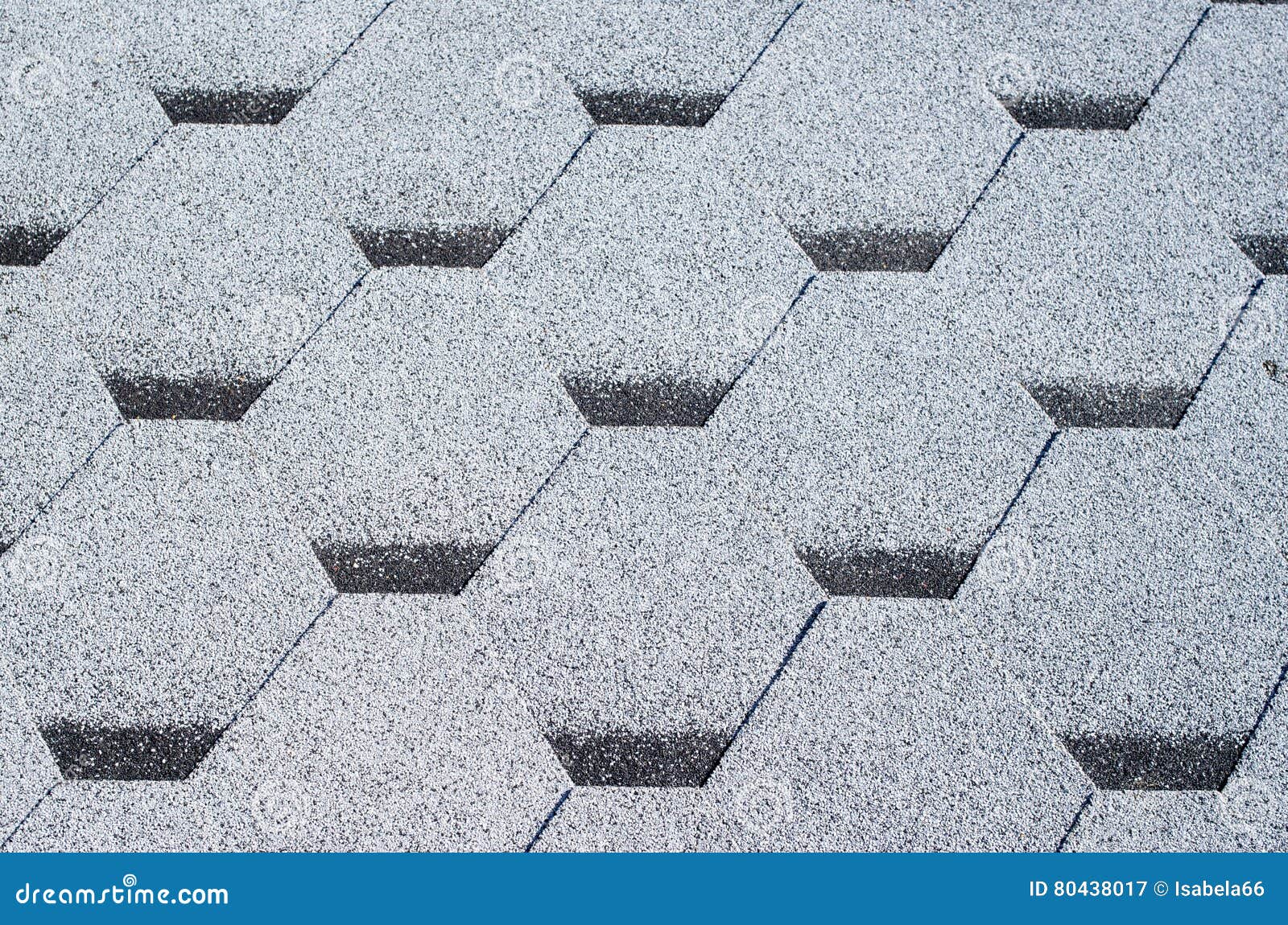 Roof with Gray Bitumen Shingles Stock Image - Image of flexible ...