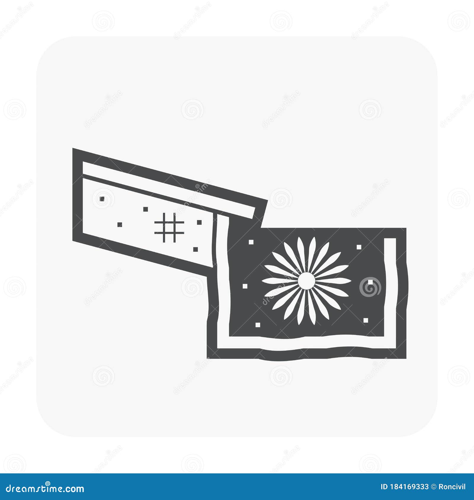 Gutter cleaning icon stock vector. Illustration of fall - 184169333