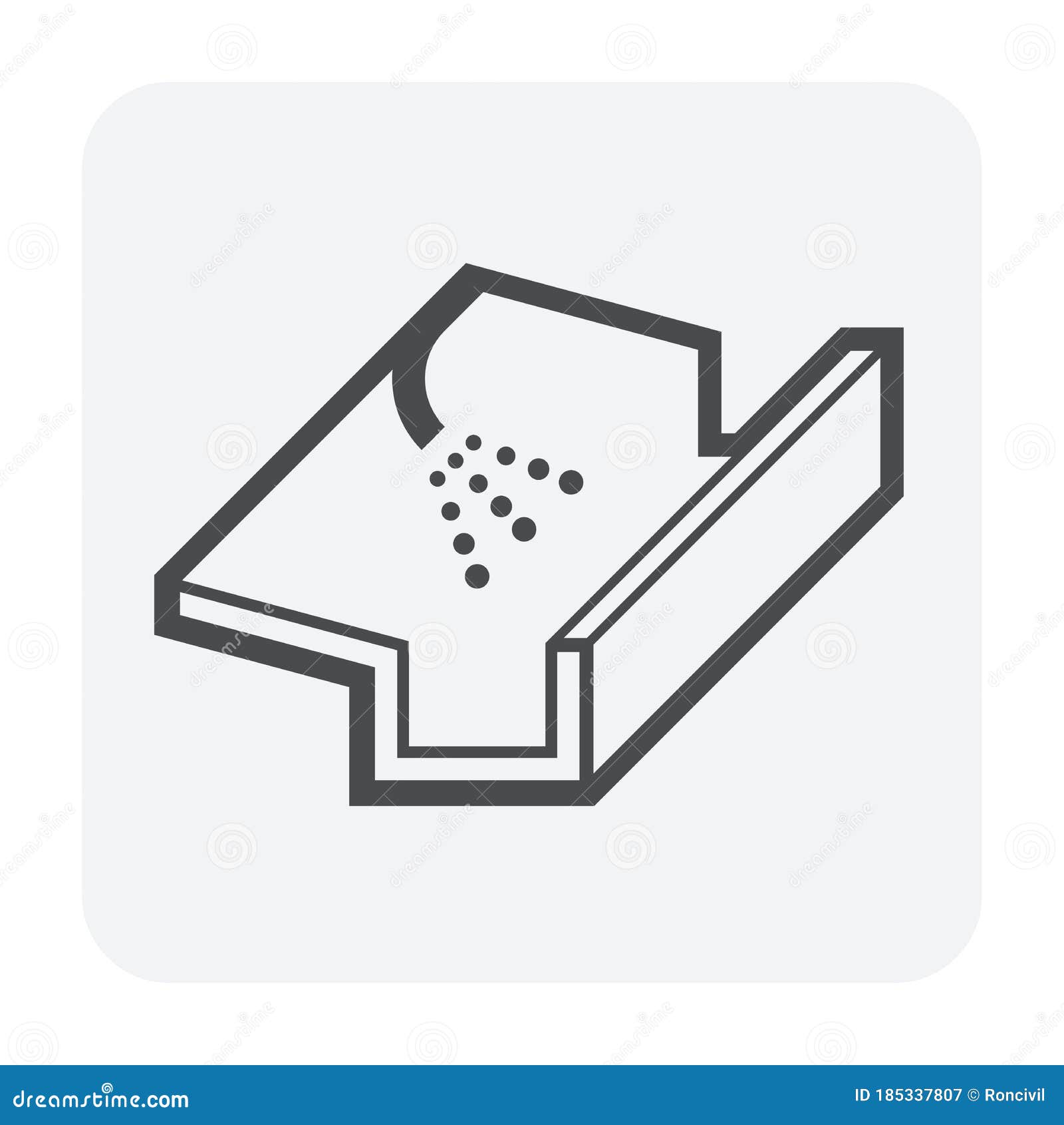 Gutter cleaning icon stock vector. Illustration of cleanup - 185337807