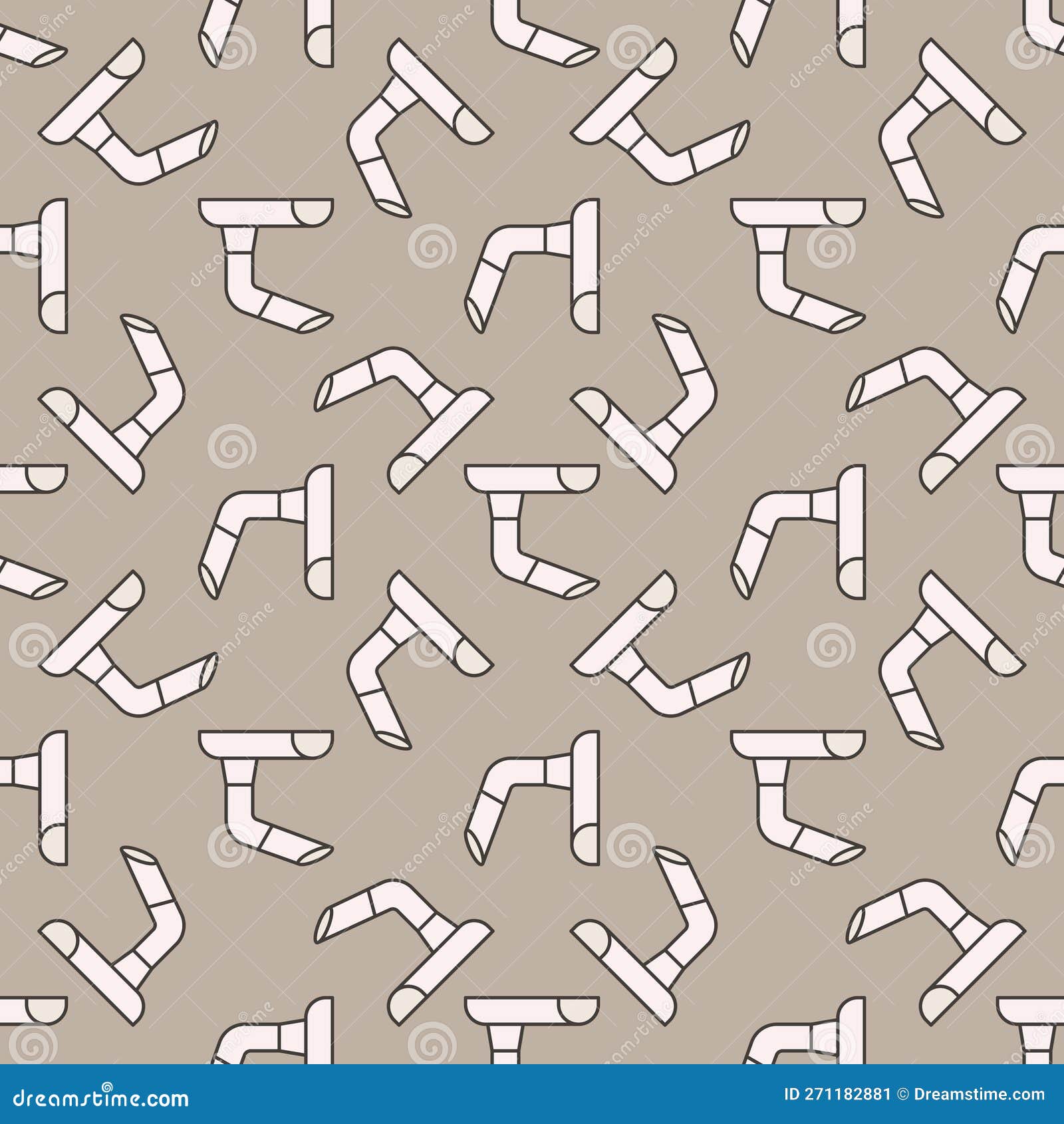 Roof Gutter Vector Concept Colored Seamless Pattern Stock Vector ...