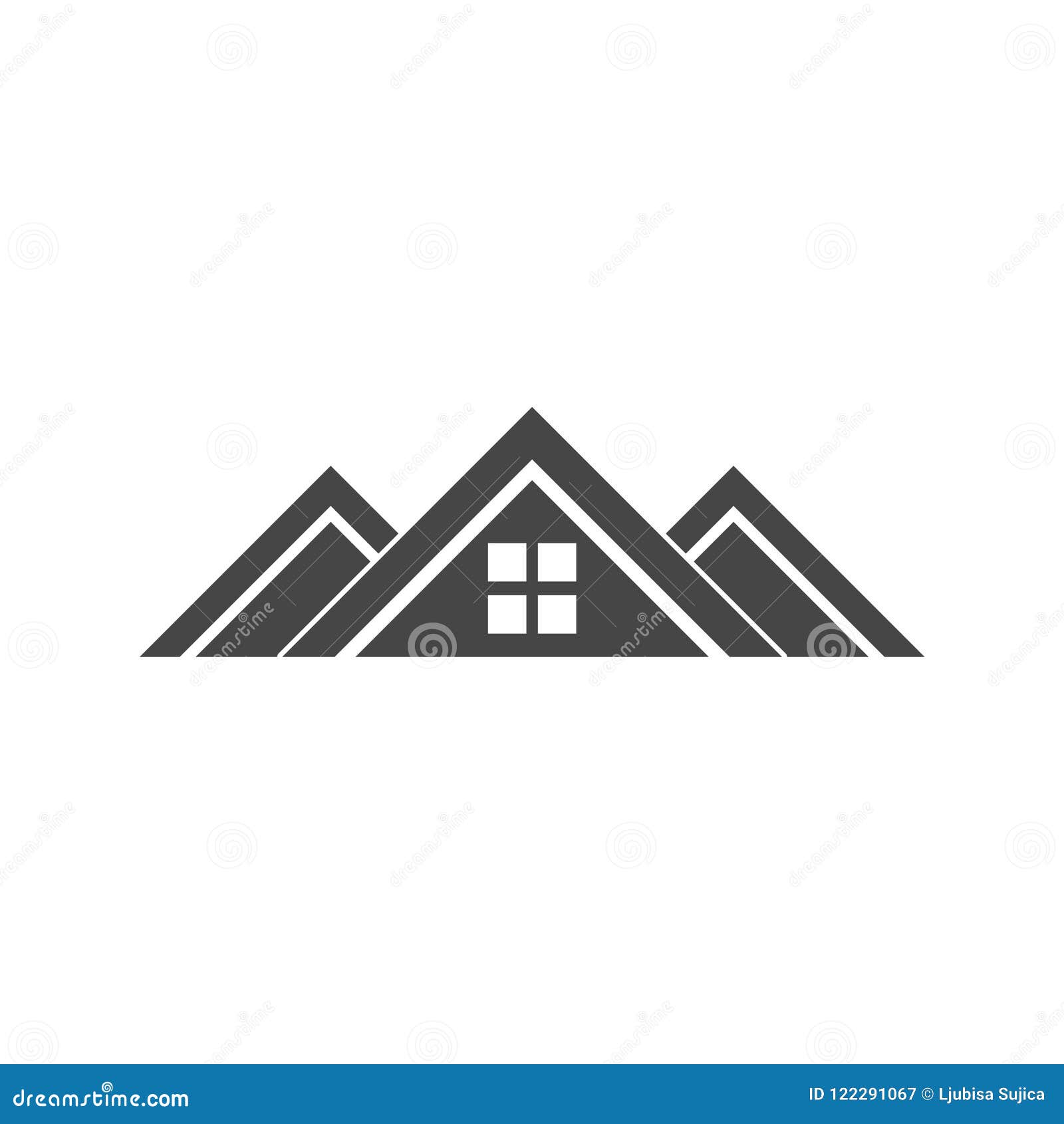 Roof Icon, Roof Icon Vector, Home Roof Icon Stock Vector - Illustration ...
