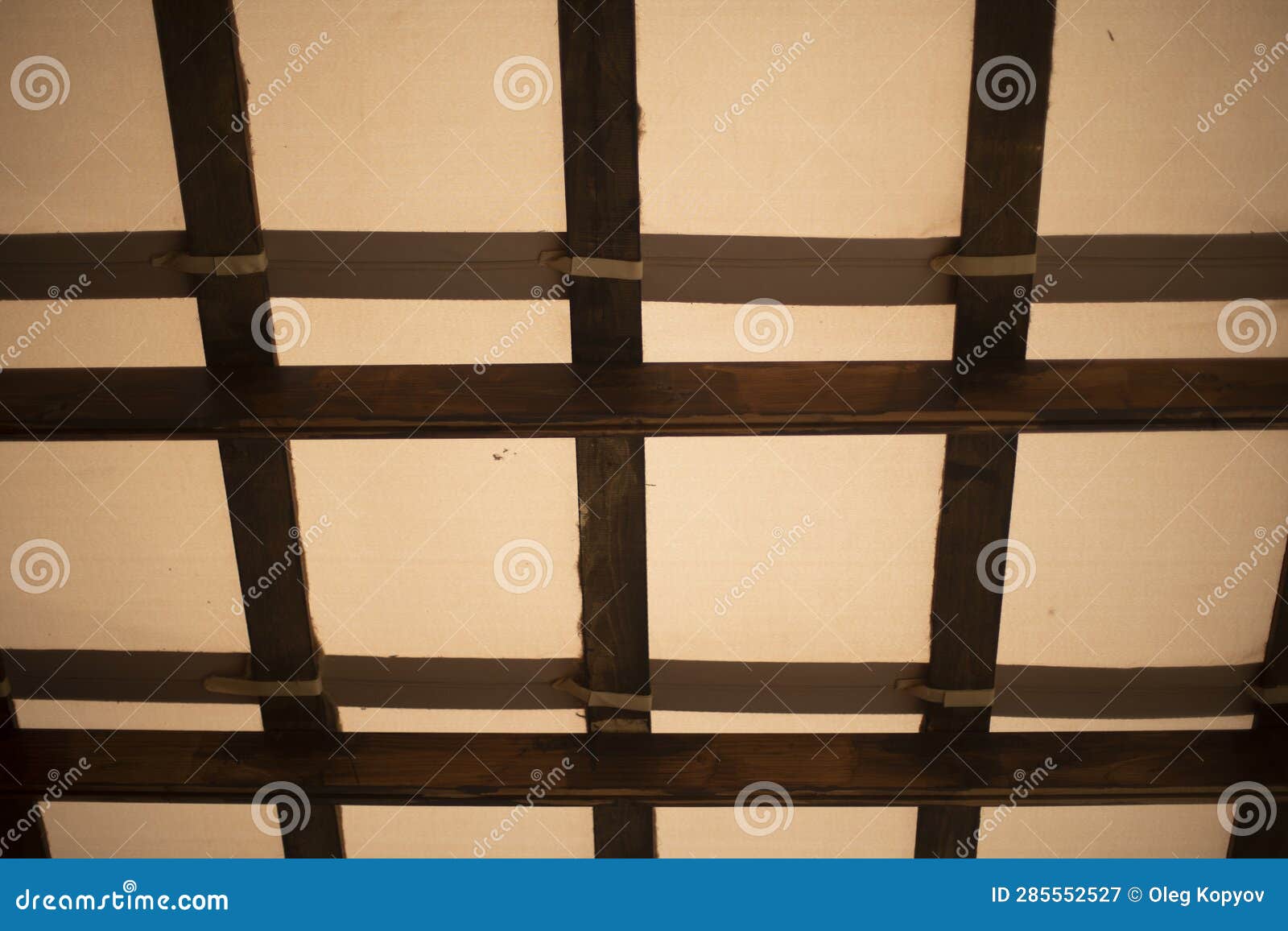 Roof Inside. Roof Made of Planks Stock Image - Image of style, wooden ...