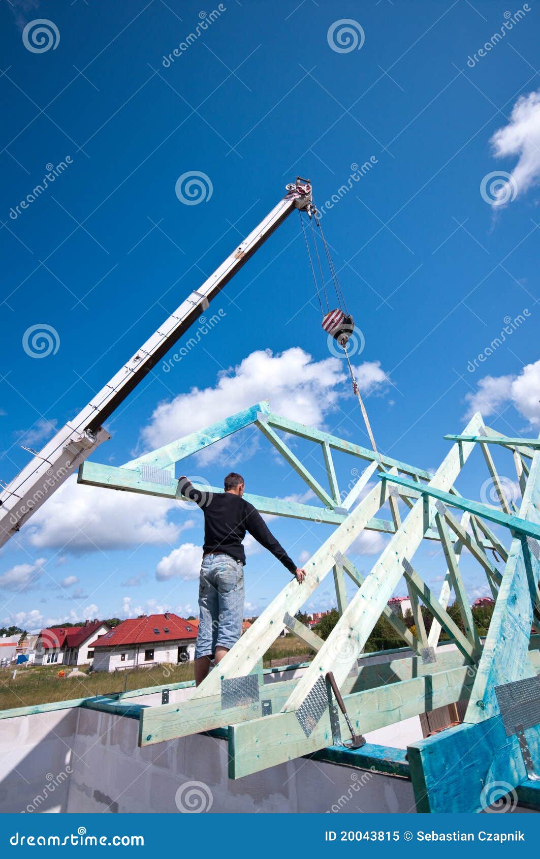 Roof making stock image. Image of home, making, build - 20043815