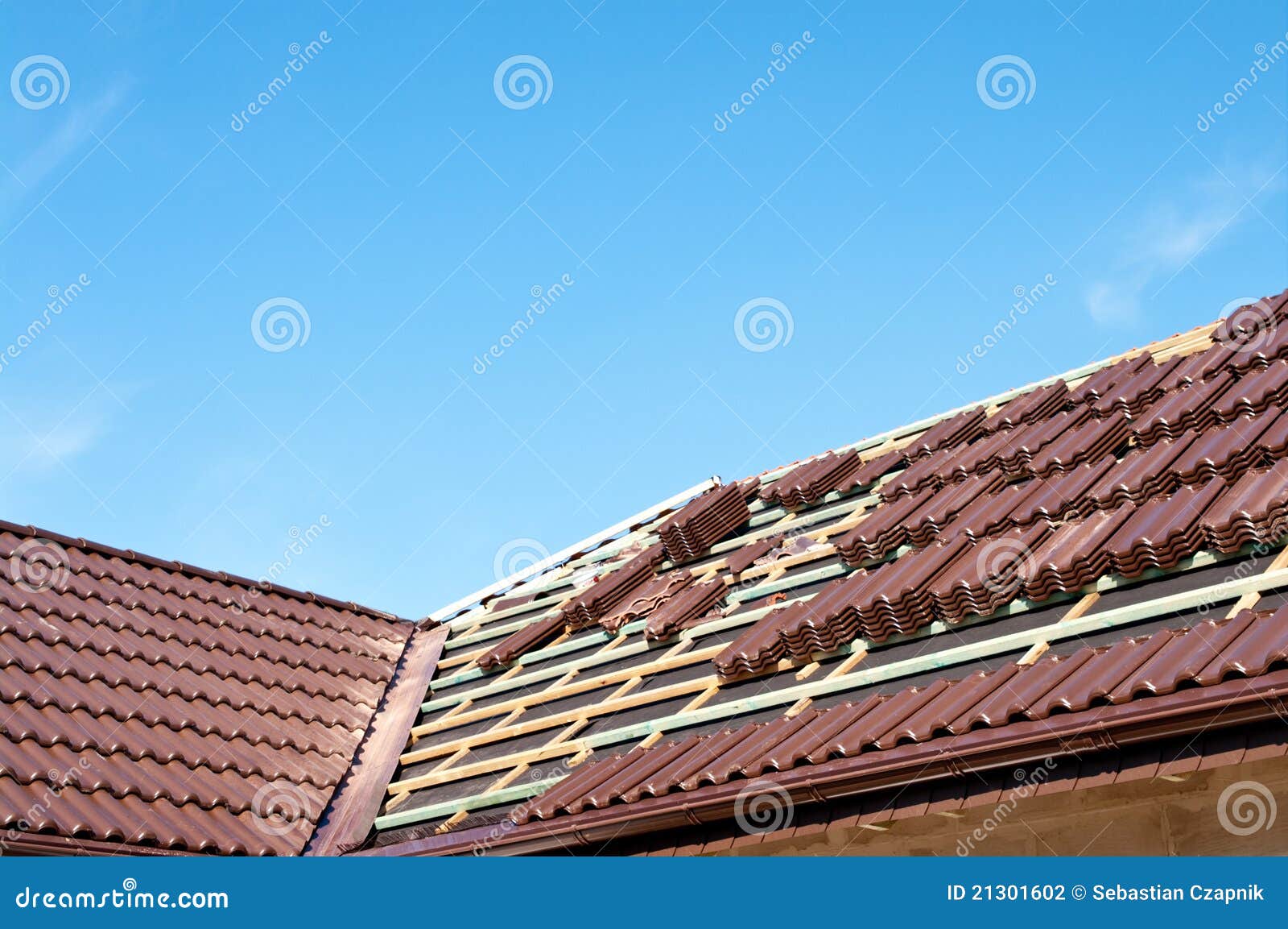 Roof making stock photo. Image of details, space, making - 21301602