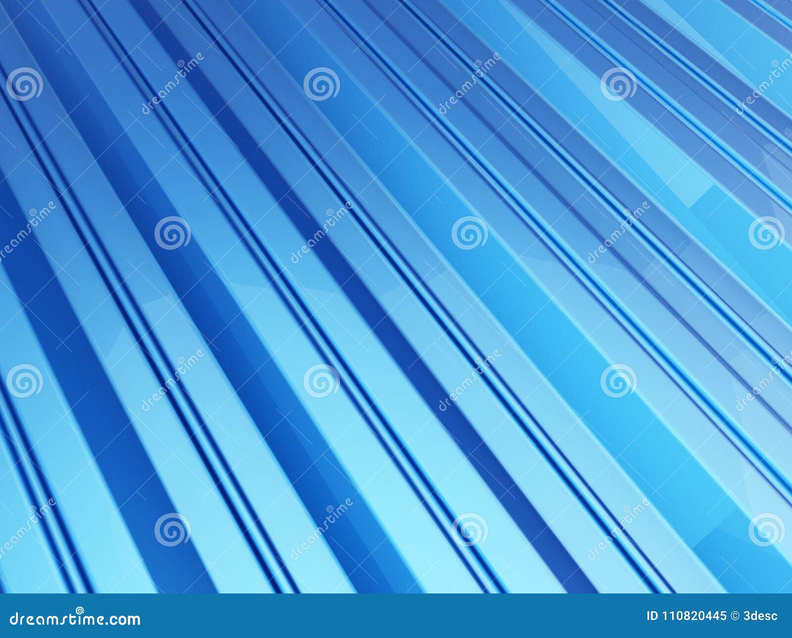 Roof Metal Sheet Blue Background. 3d Illustrations Stock Illustration ...