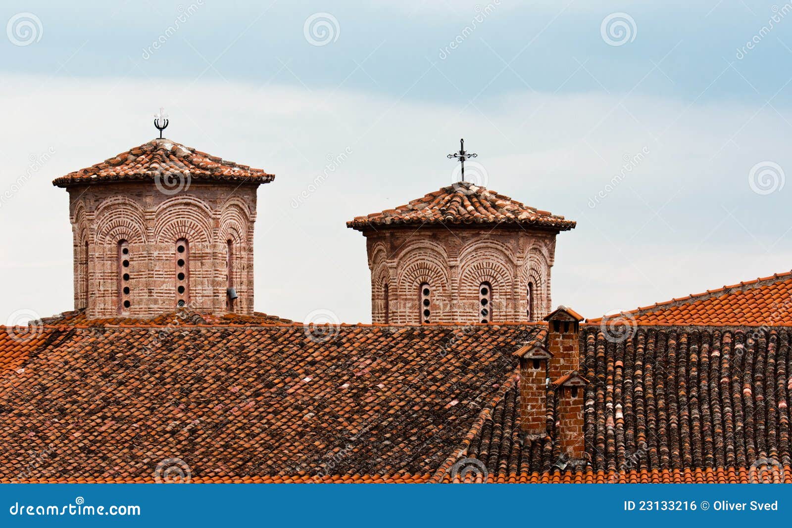Roof of a meteora stock photo. Image of stone, architecture - 23133216