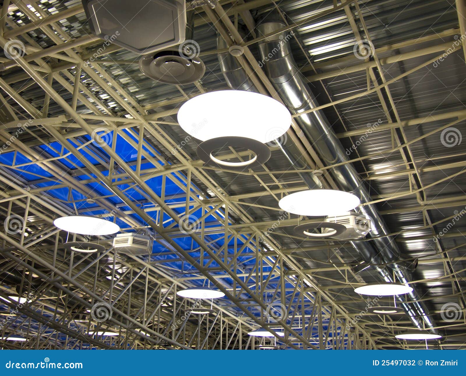 Roof of a modern factory stock photo. Image of electrical - 25497032