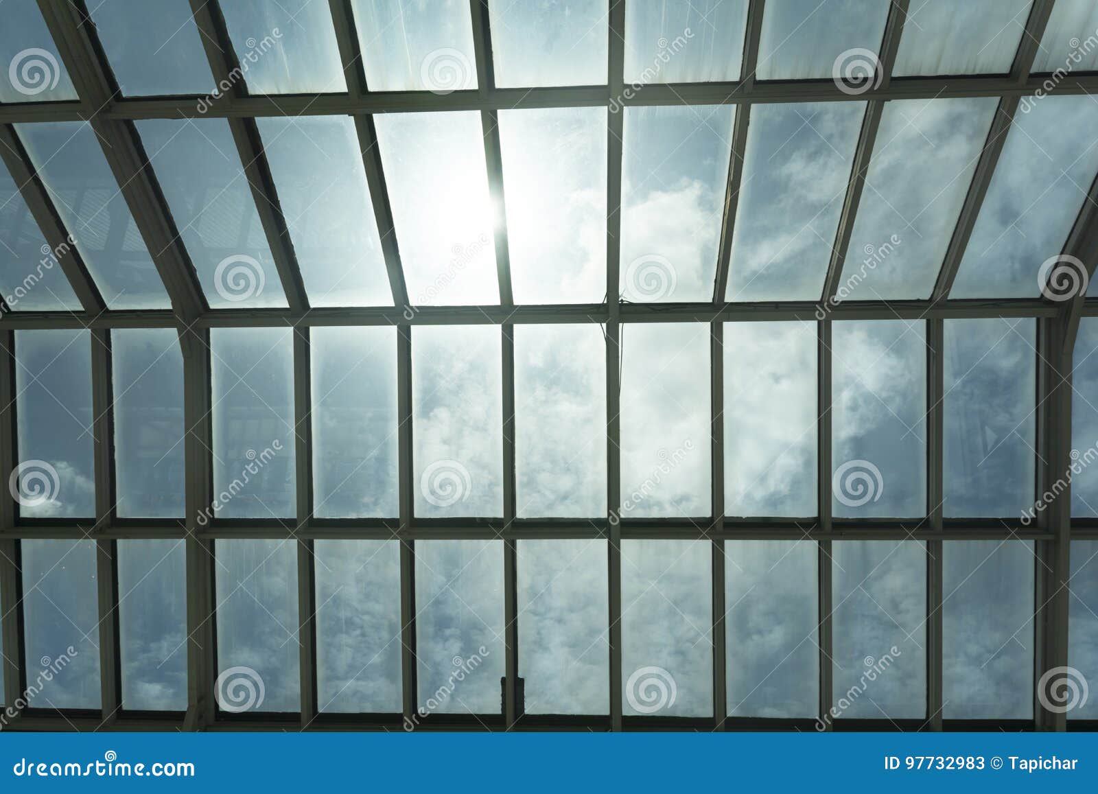 Roof of Modern Shopping Mall. Stock Image - Image of construct, line ...