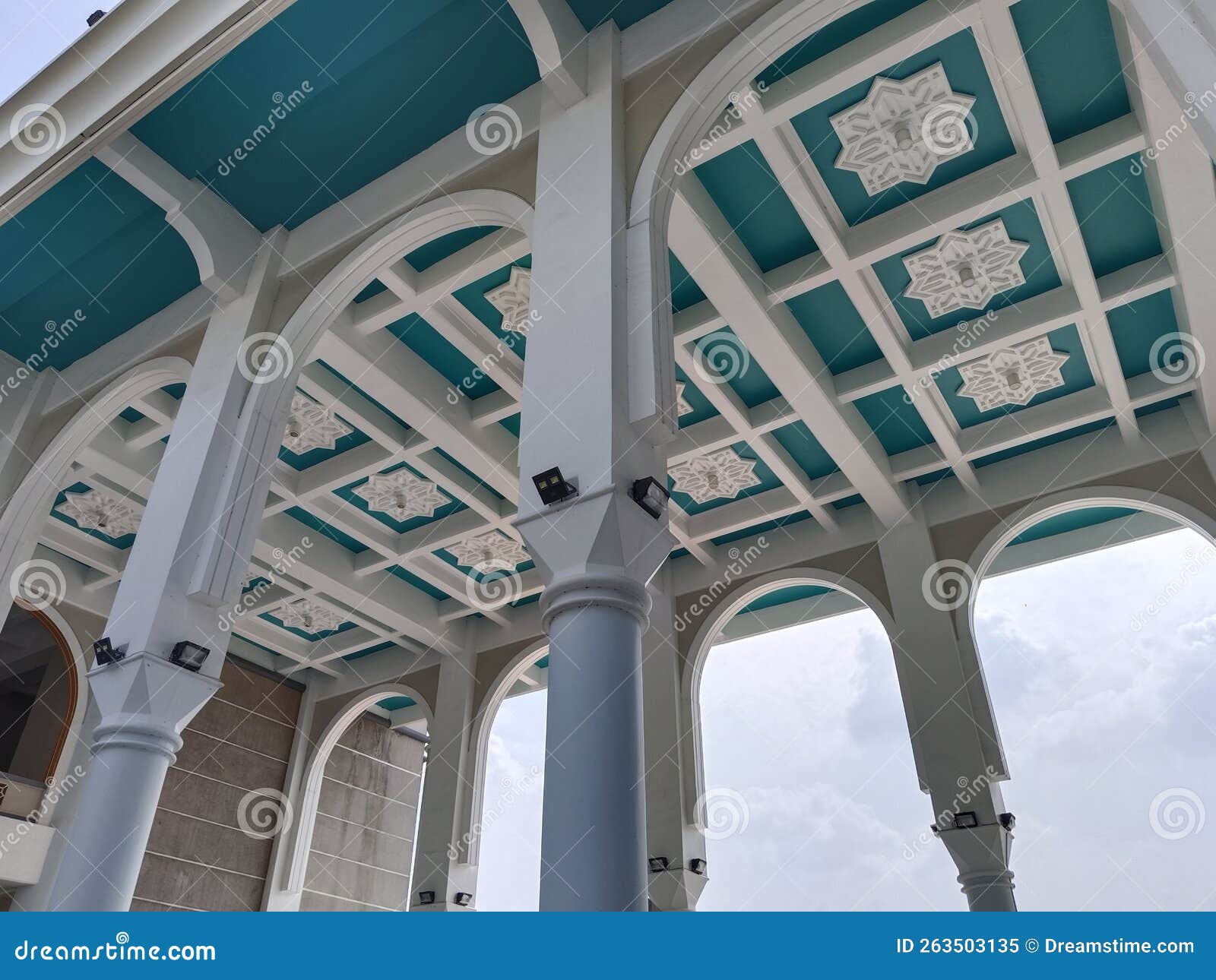 Roof Mosque stock image. Image of ceiling, design, column - 263503135