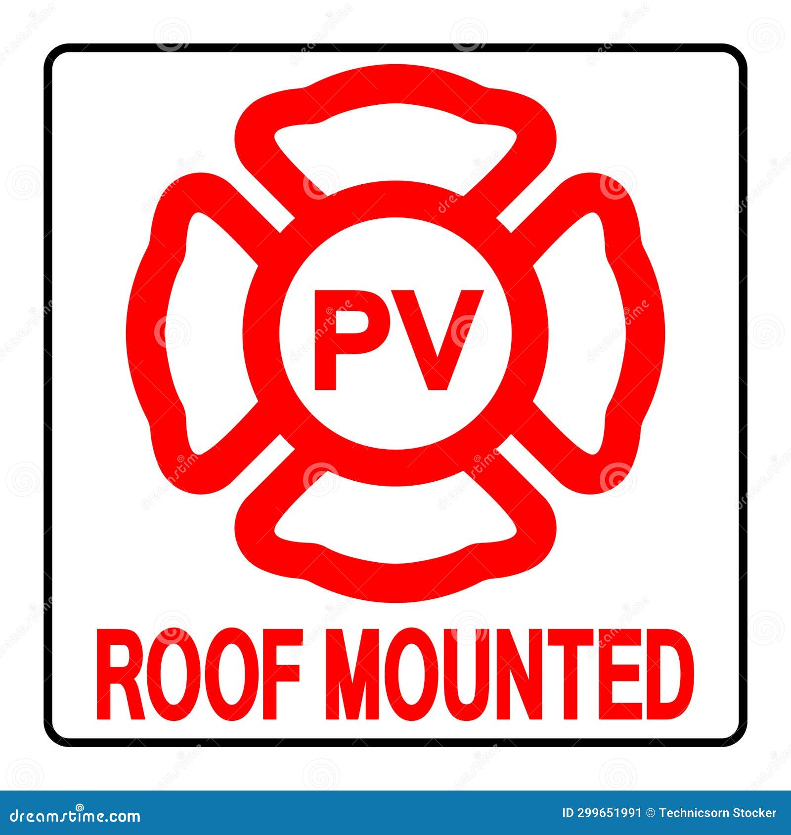 Roof Mounted Solar Panel Symbol Sign, Vector Illustration, Isolate on ...