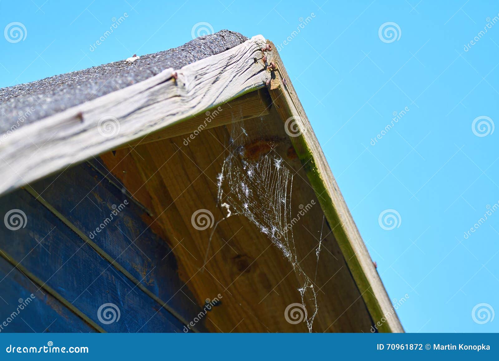 Roof stock photo. Image of wooden, weather, cobweb, roof - 70961872
