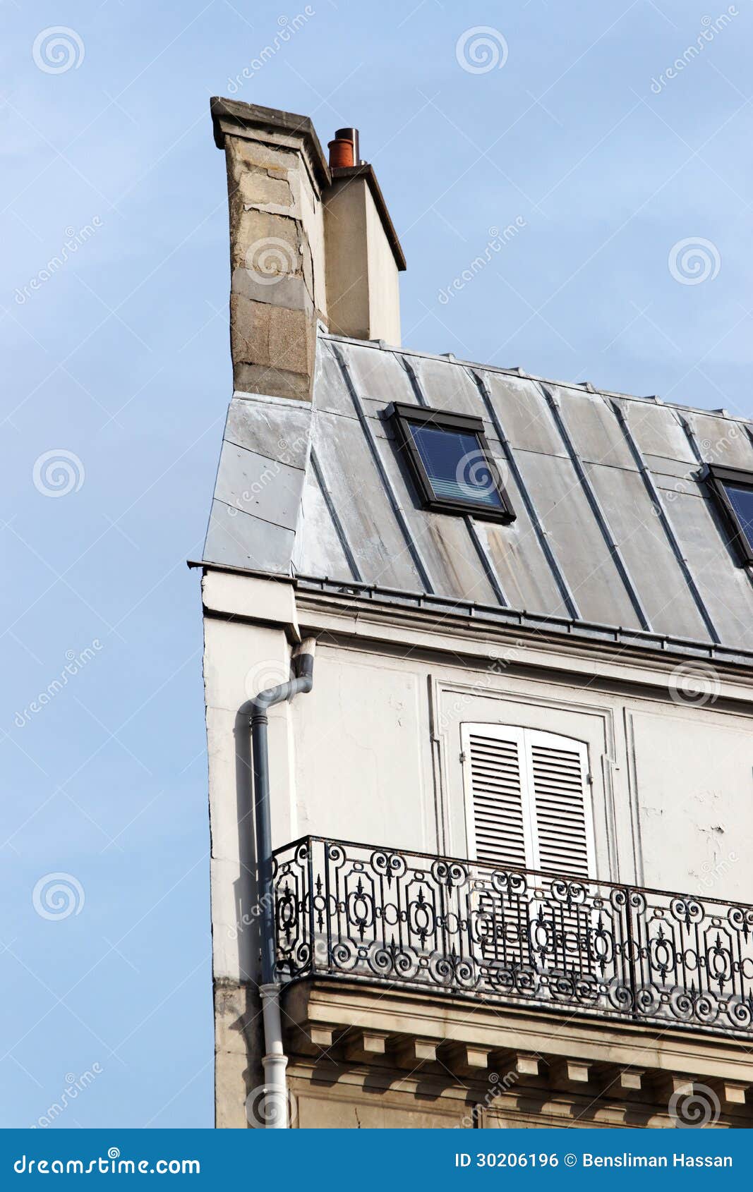 Roof of Paris stock photo. Image of tourism, room, roof - 30206196