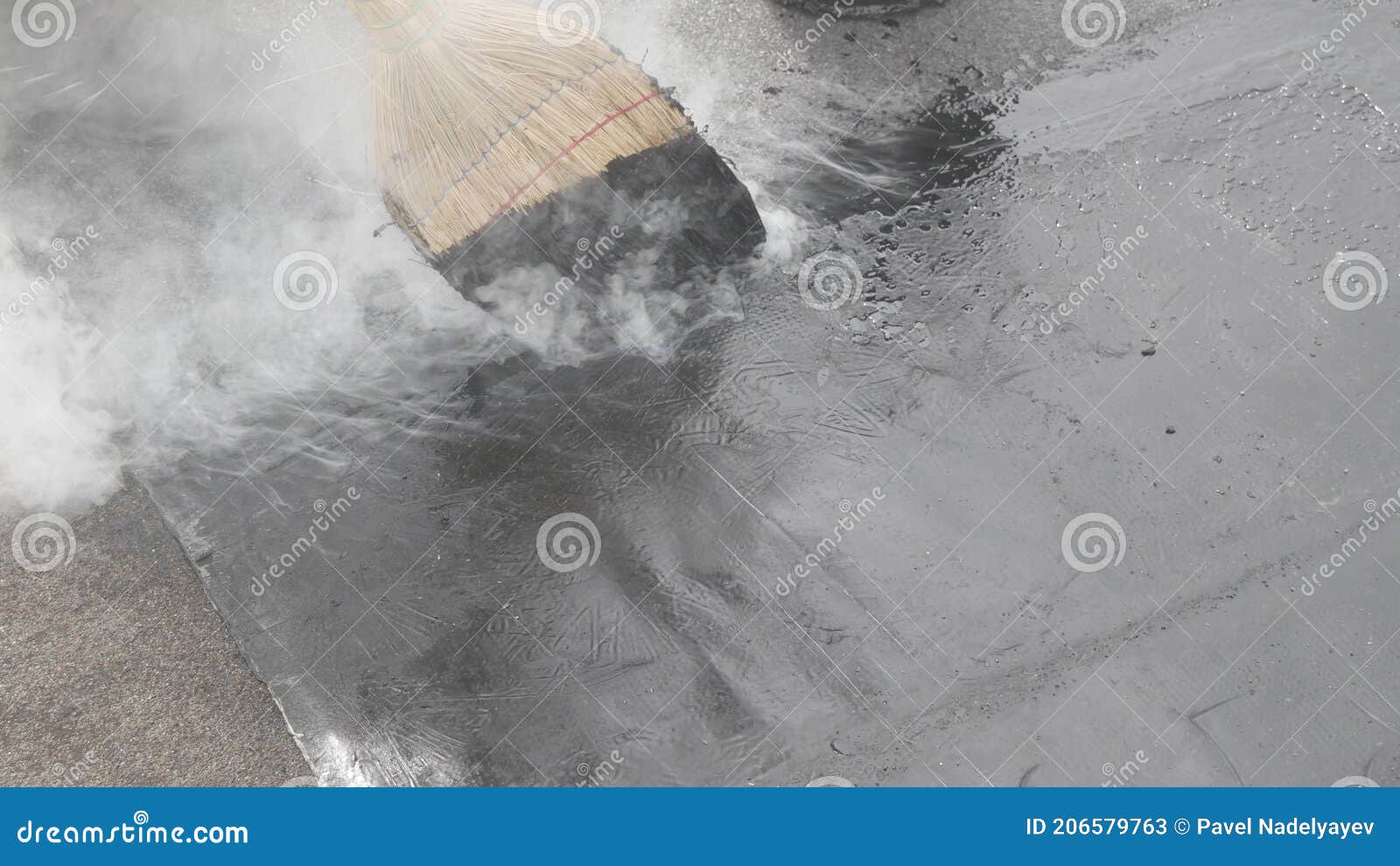 Roof Partial Repair, Fill Cracks with Tar. Quick Roof Repair. Improper ...