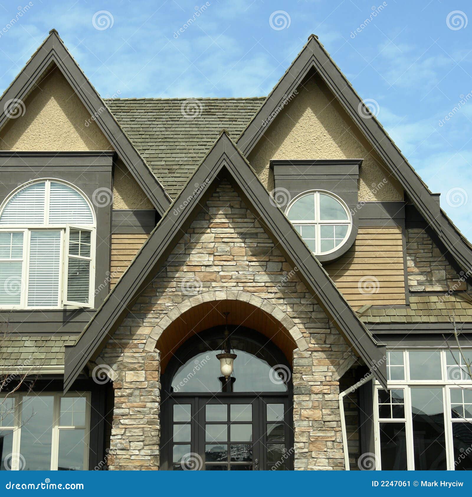 Roof Peaks stock image. Image of roof, residence, estate - 2247061