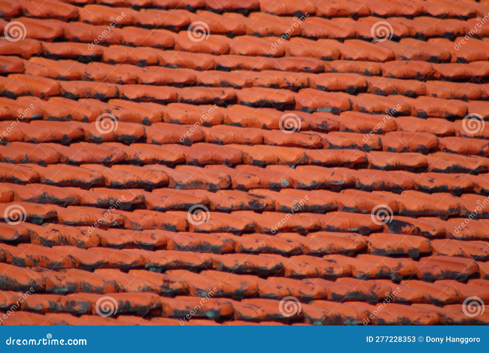 The Roof of Red Tiles Laid Out Stock Image - Image of business, genteng ...