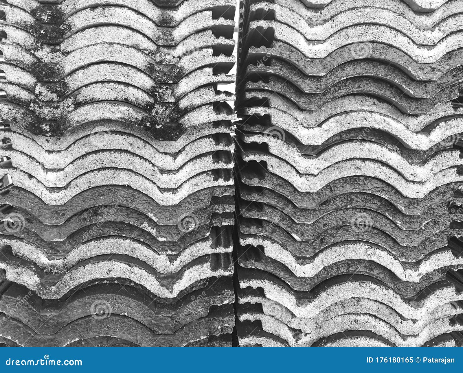 Roof Ridge Edge Stack Wall Texture Background Stock Image - Image of ...