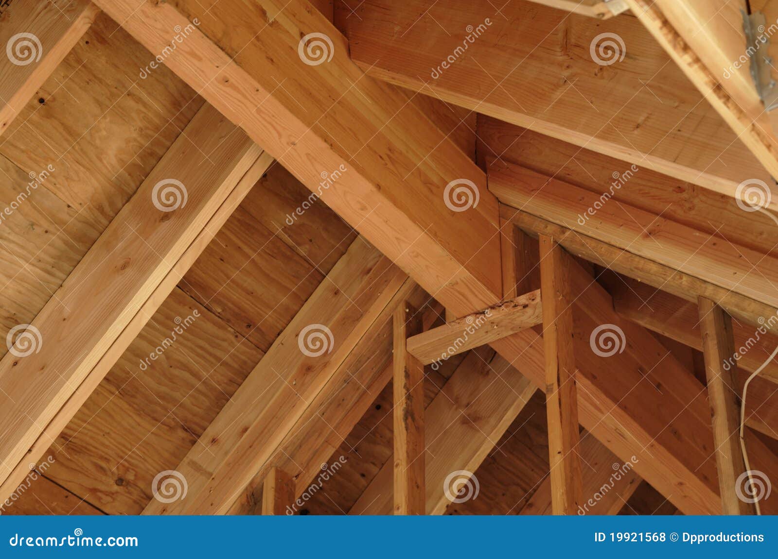 Interior Rafters Of A Barn Stock Photo | CartoonDealer.com #20742672