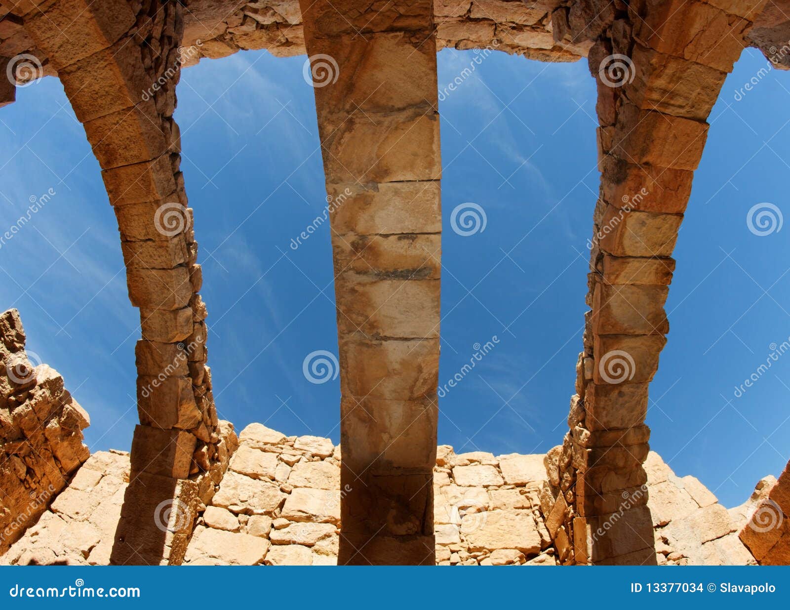 Roof of Ruined Ancient Building Stock Photo - Image of stone, castle ...