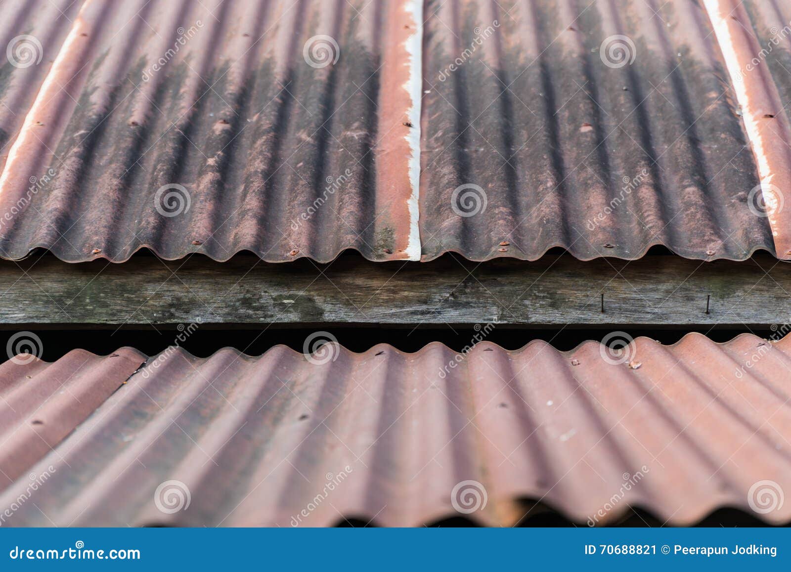 A Roof Rusty Corrugated Iron Metal Texture Stock Image - Image of ...