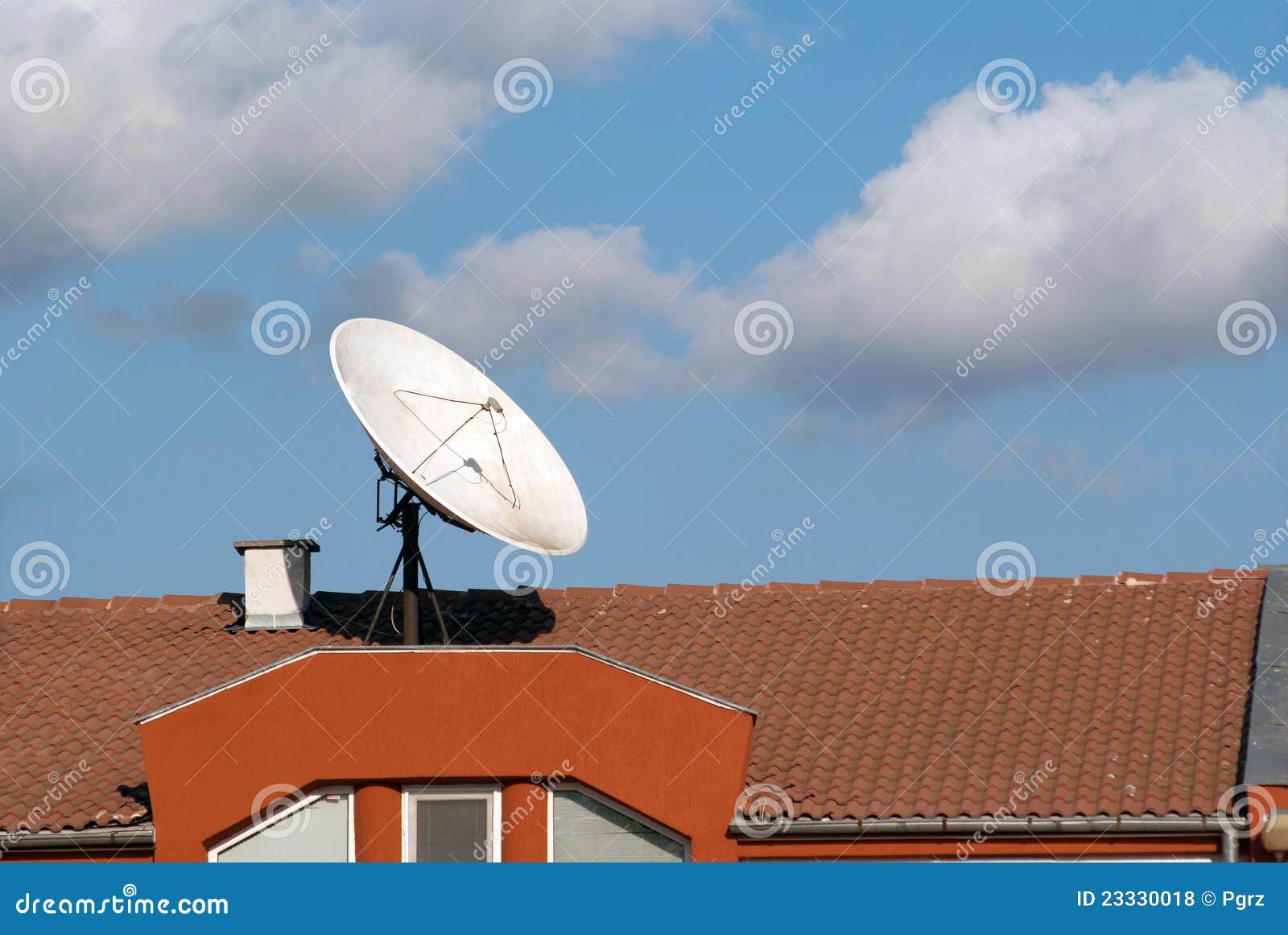 Satellite Dish On Roof