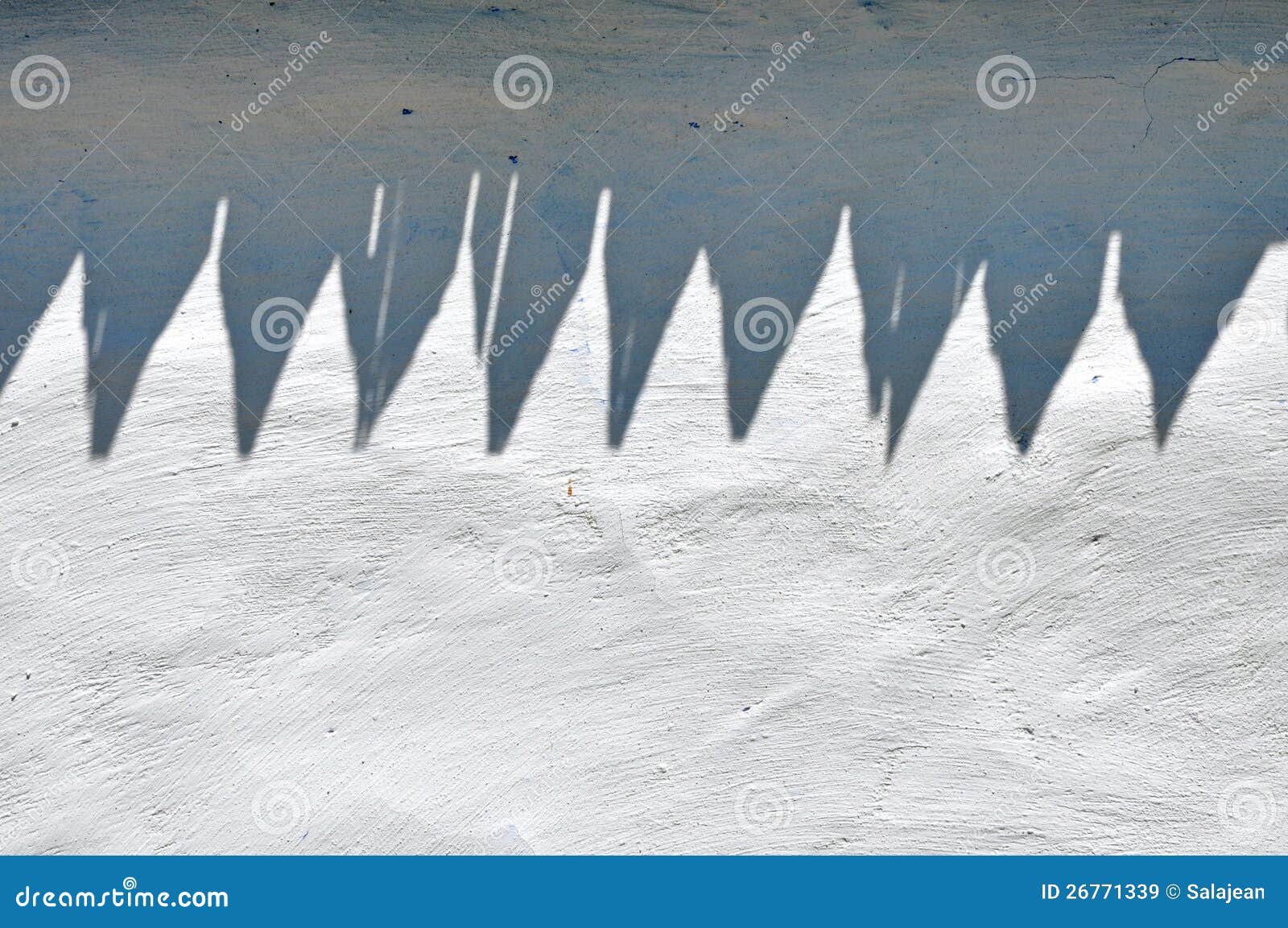 Roof Shadow on a White Wall Stock Image - Image of abstract ...