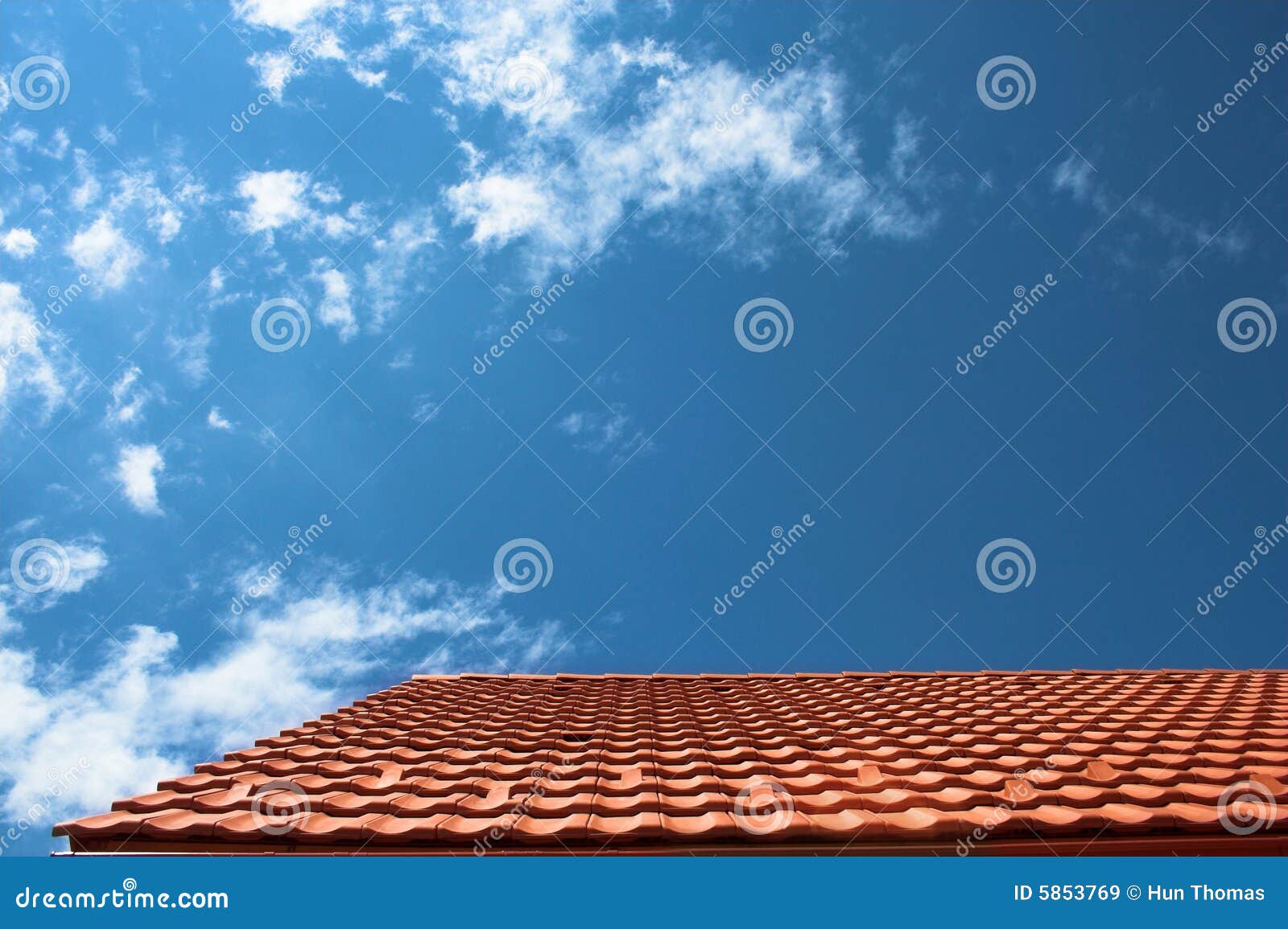 Roof and sky stock image. Image of build, blue, roof, town - 5853769