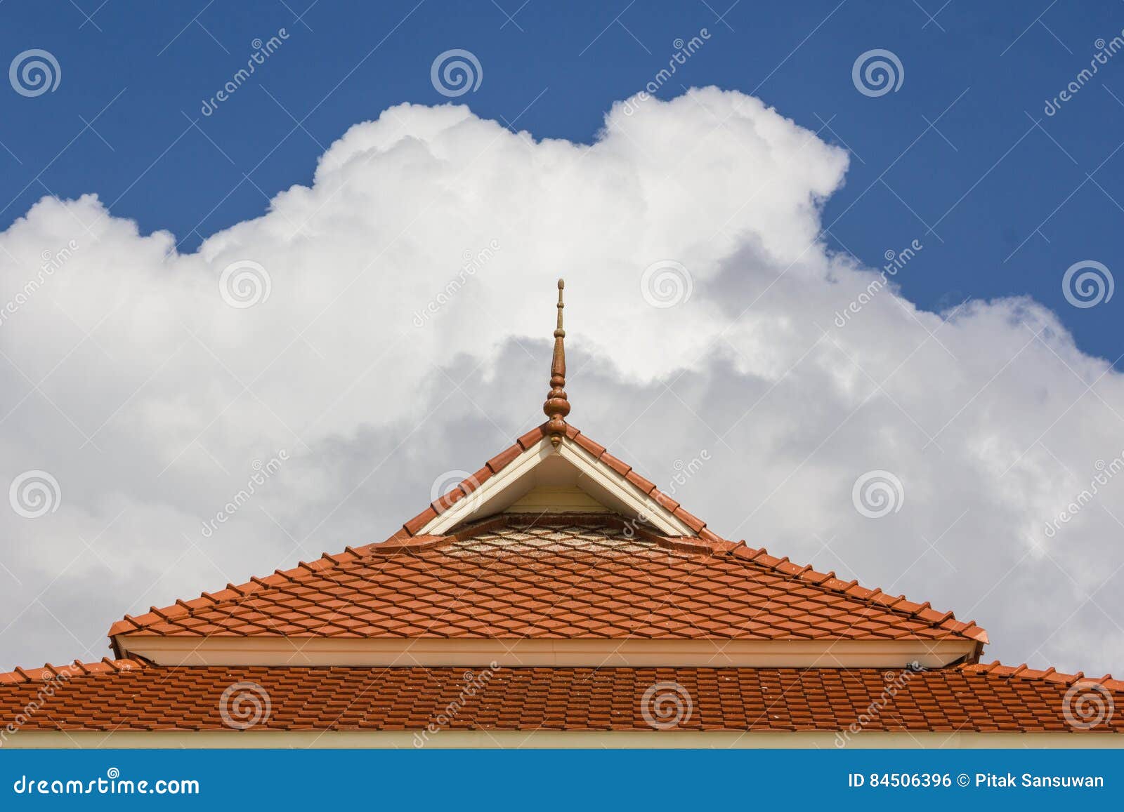 Roof and sky stock photo. Image of detail, roof, tile - 84506396