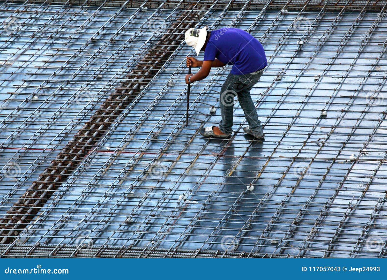Construction Worker In Construction Site.Roof Structure,construction ... Construction Worker In Construction Site.Roof Structure,construction ...
