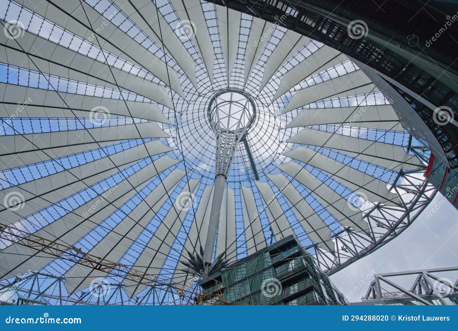 Roof Structure of the Sony Center, Berlin Editorial Image - Image of ...