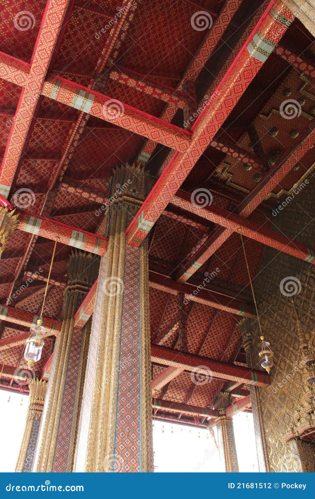 Roof Structure of Thai Temple Stock Photo - Image of ancestral, city ...