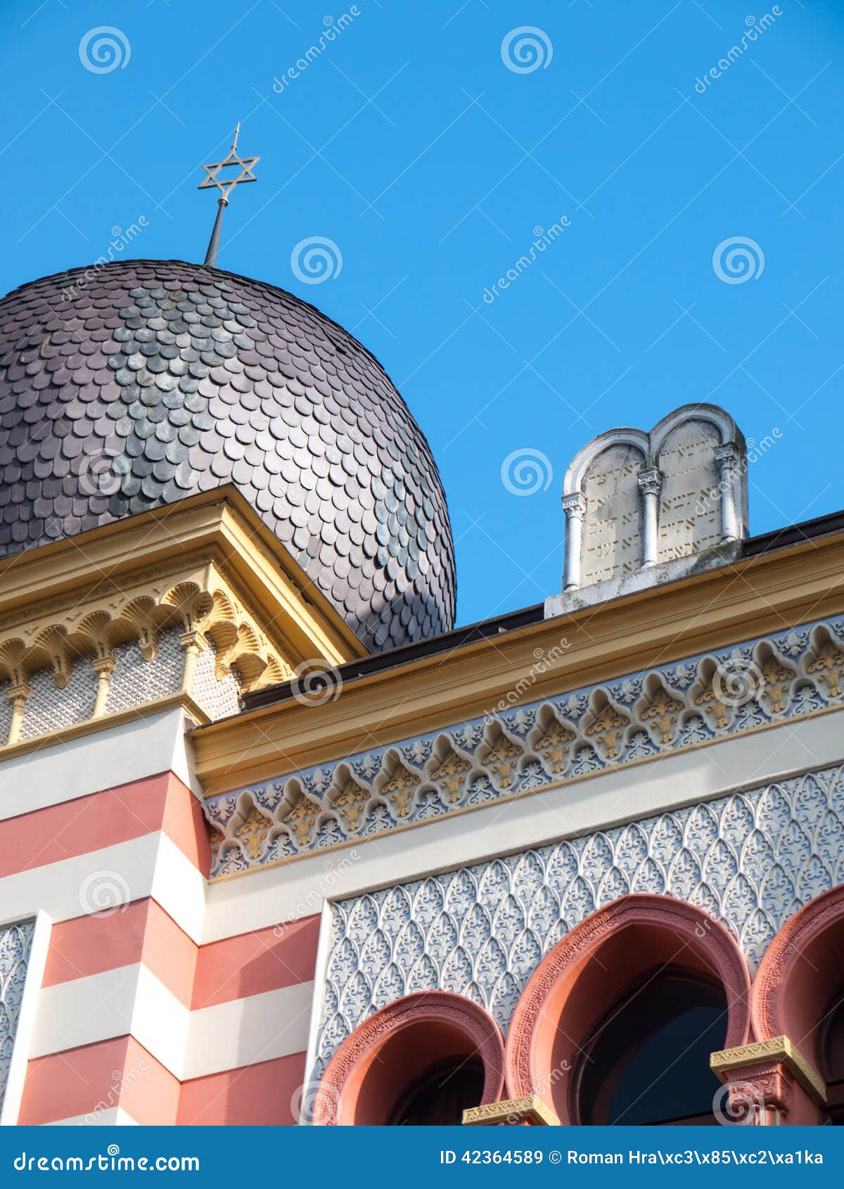 Roof of a synagogue stock image. Image of jewish, blue - 42364589