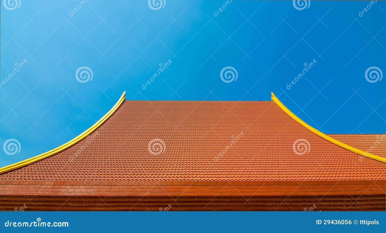 Roof temple stock photo. Image of asian, place, buddhism - 29436056
