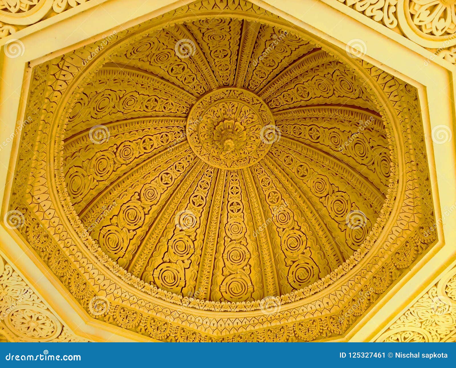 Roof of temple stock image. Image of pattern, roof, look - 125327461