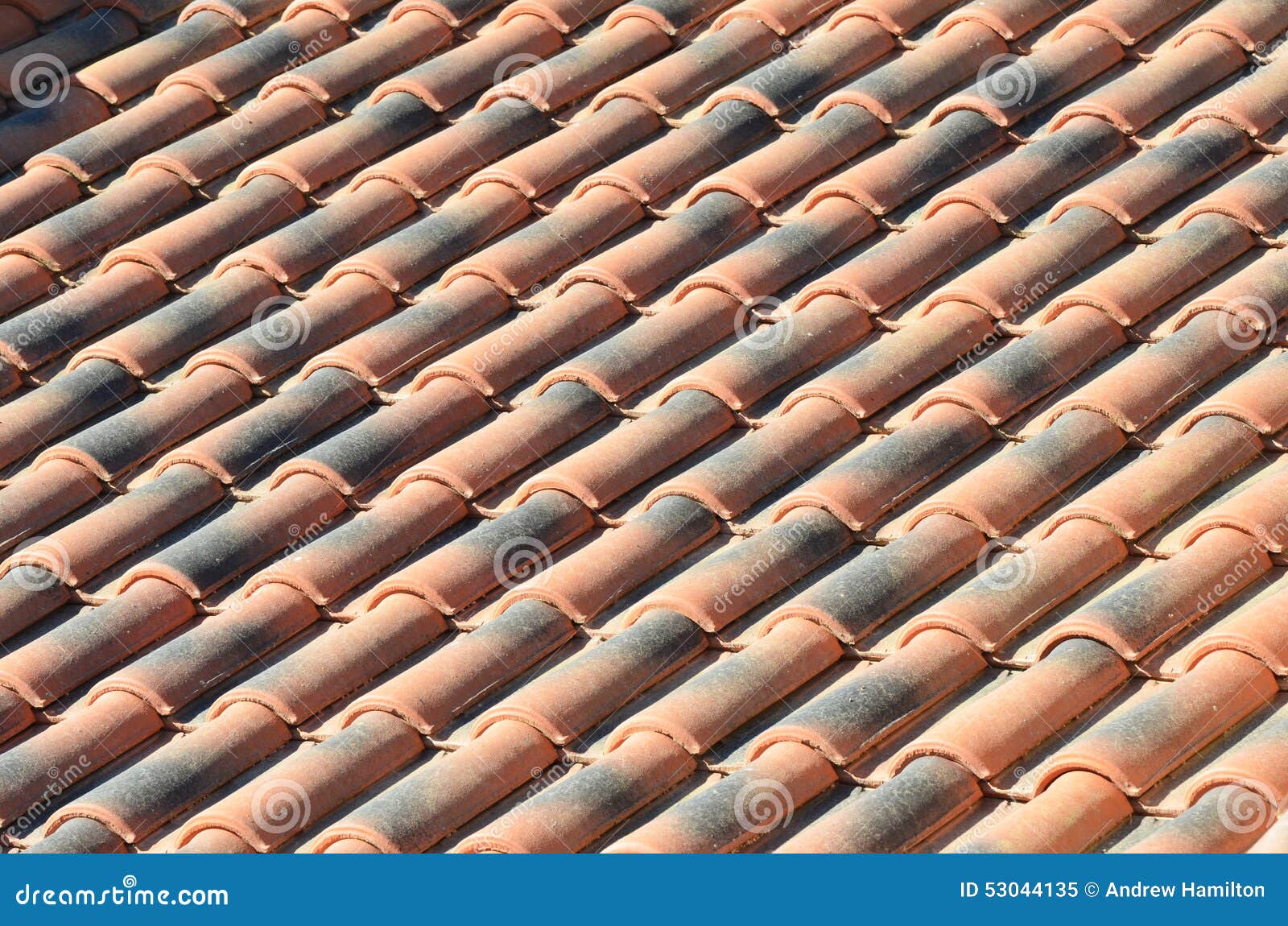 Roof Terracotta Tiles Pattern Stock Image - Image of baked, material ...
